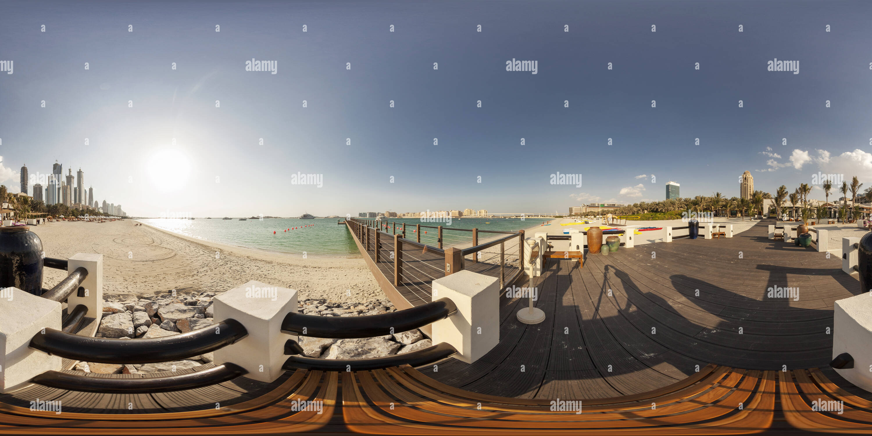360° view of jumeirah beach. dubai - Alamy
