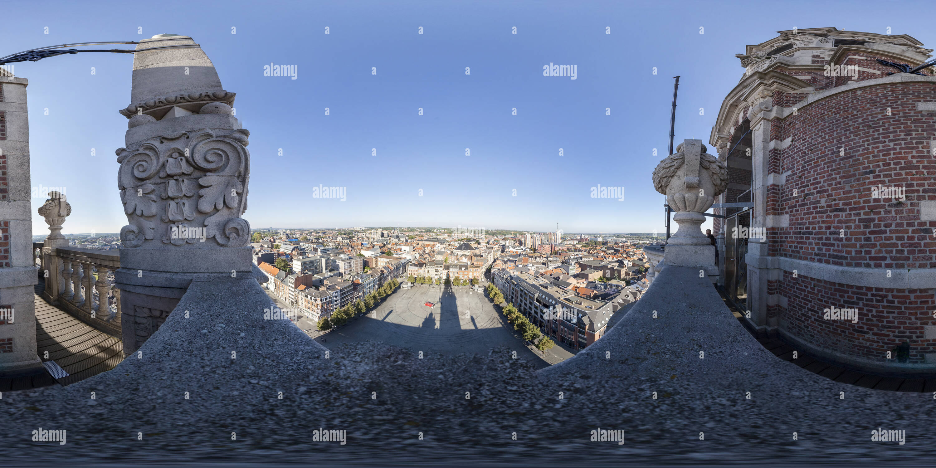 360° view of Leuven from Central University library tower - Alamy