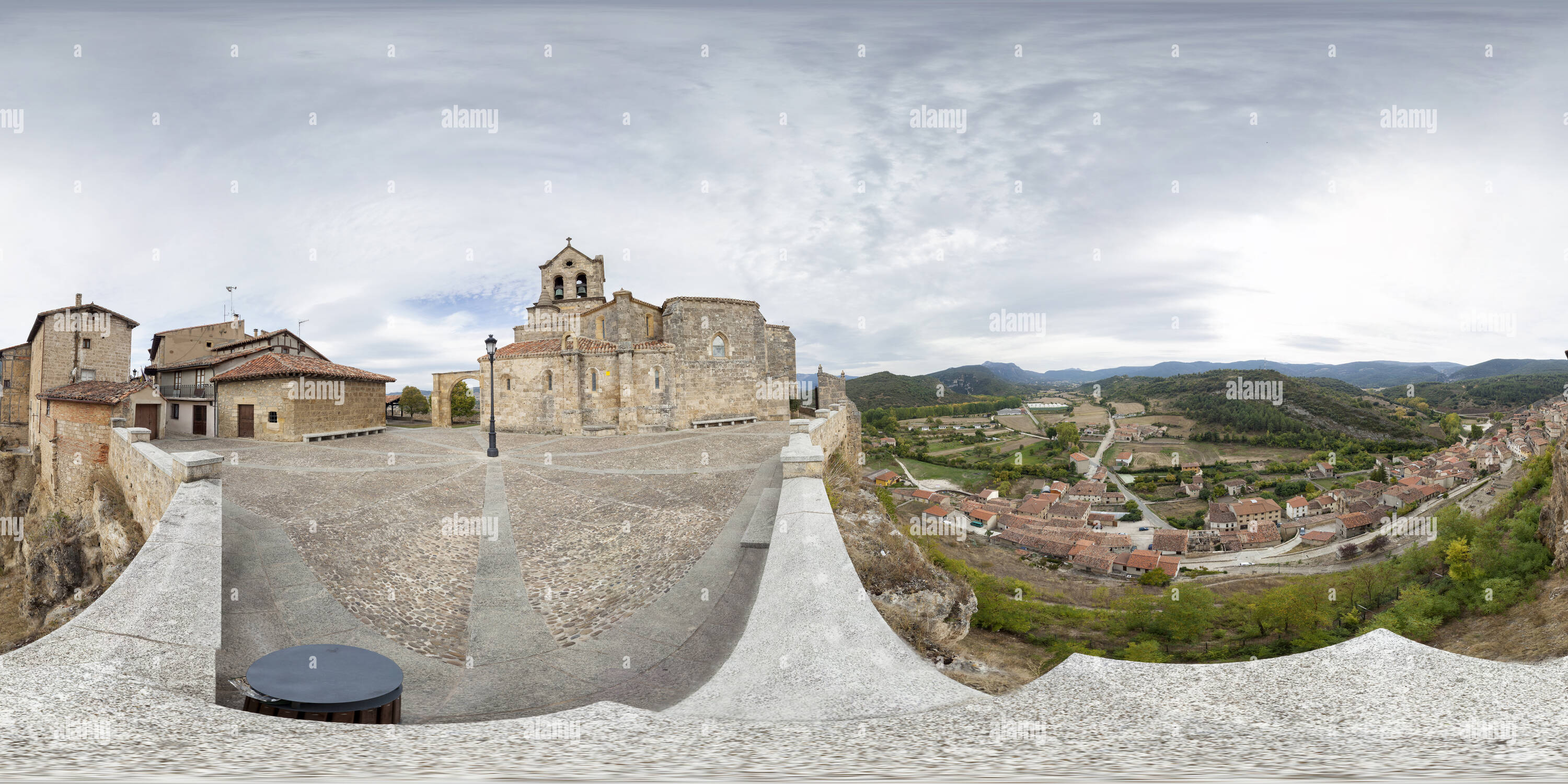 360° view of Frias from San Vicente Church. Burgos. Spain - Alamy