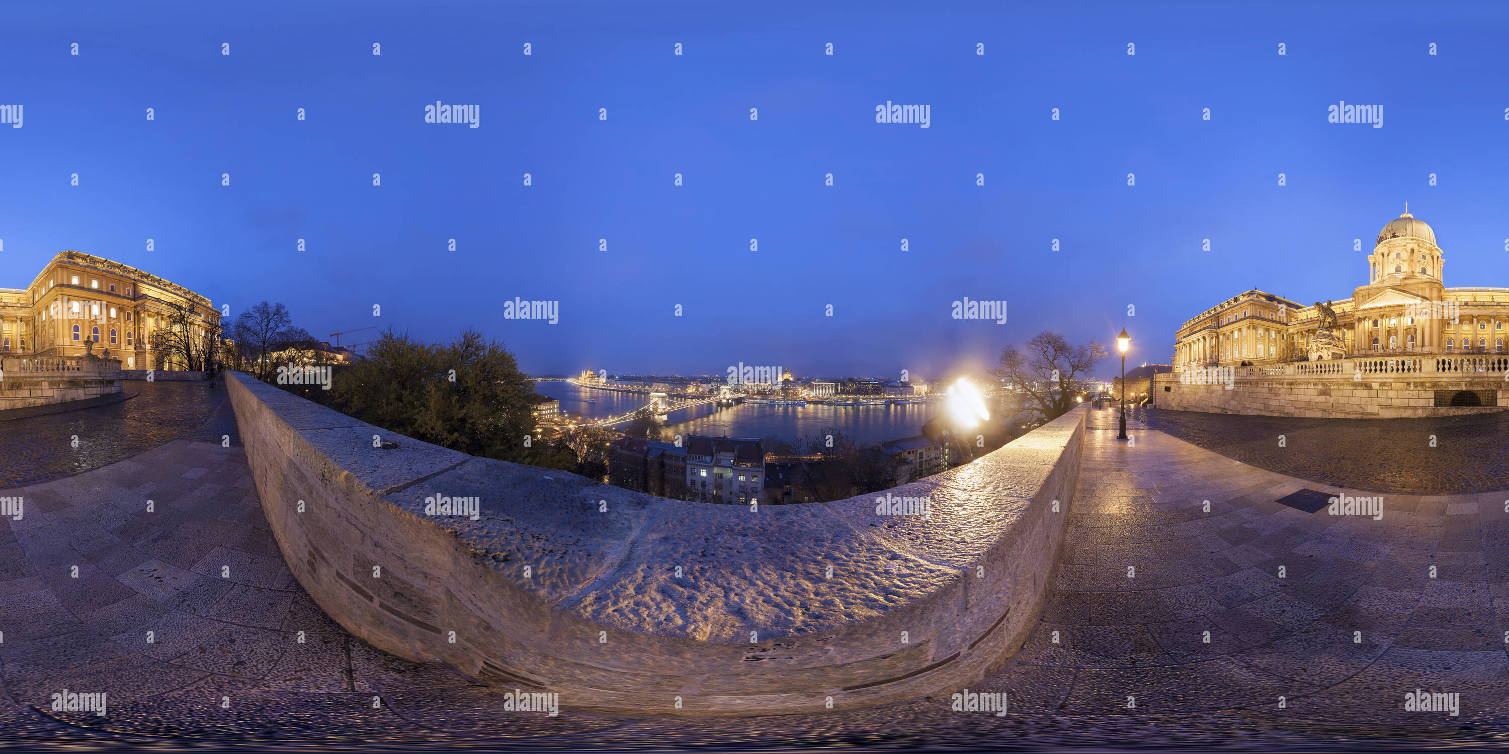 360° view of Budapest from Royal Palace in Buda Castle3. Budapest - Alamy