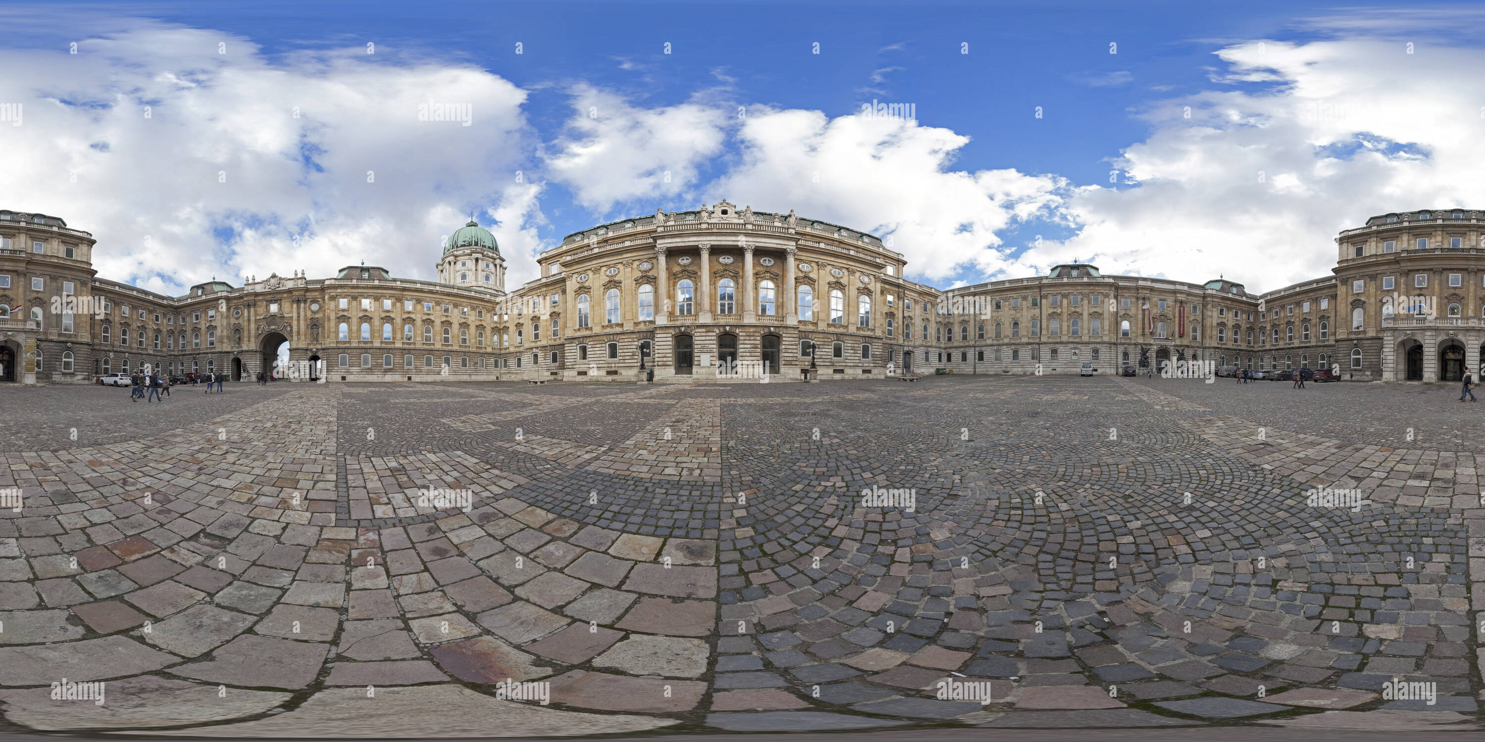 360° view of The Royal Palace. Budapest - Alamy