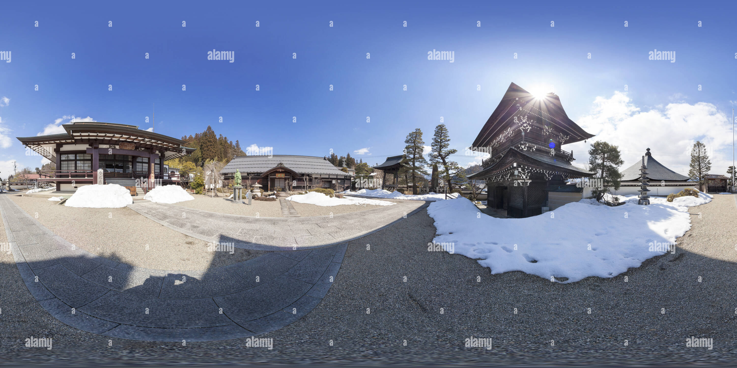 360° view of Daiyuji Higashiyama Temple. Takayama. Japan - Alamy