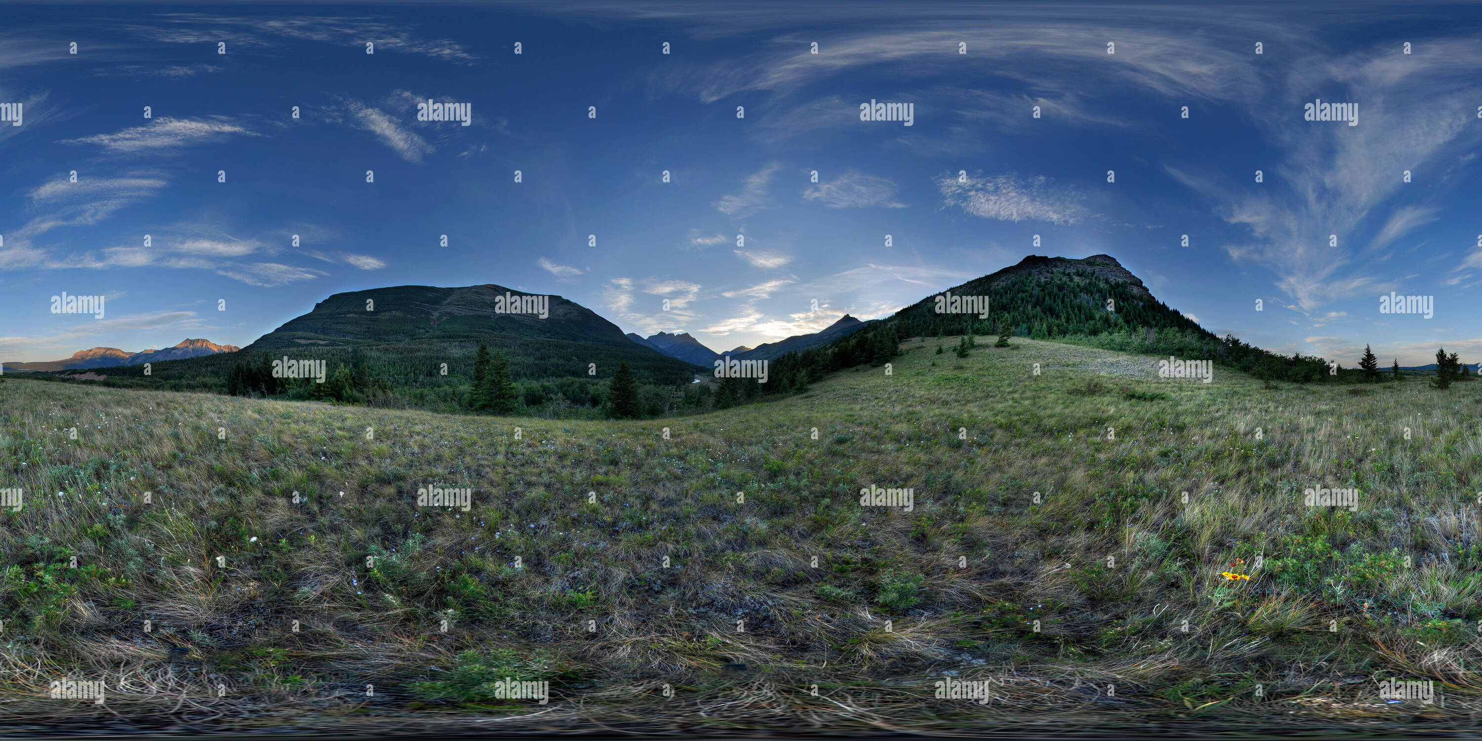 360° view of Red Rock Canyon, Alberta - Alamy