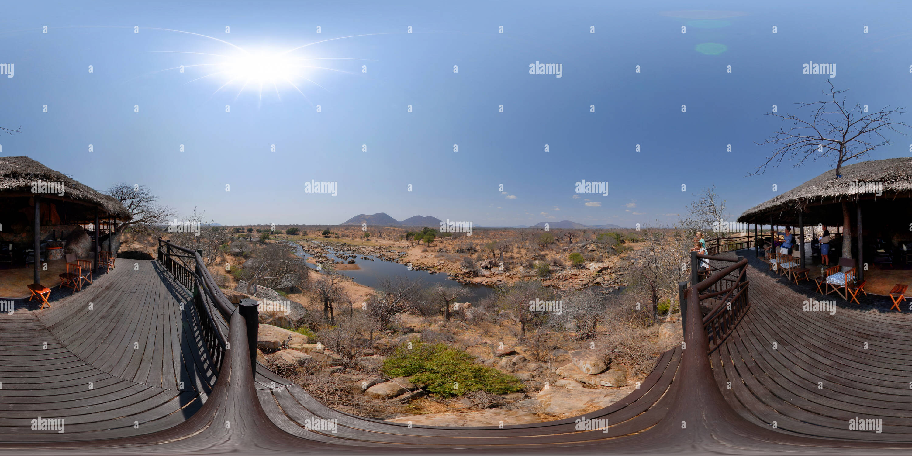 360° view of View over the Ruaha River, Tanzania - Alamy