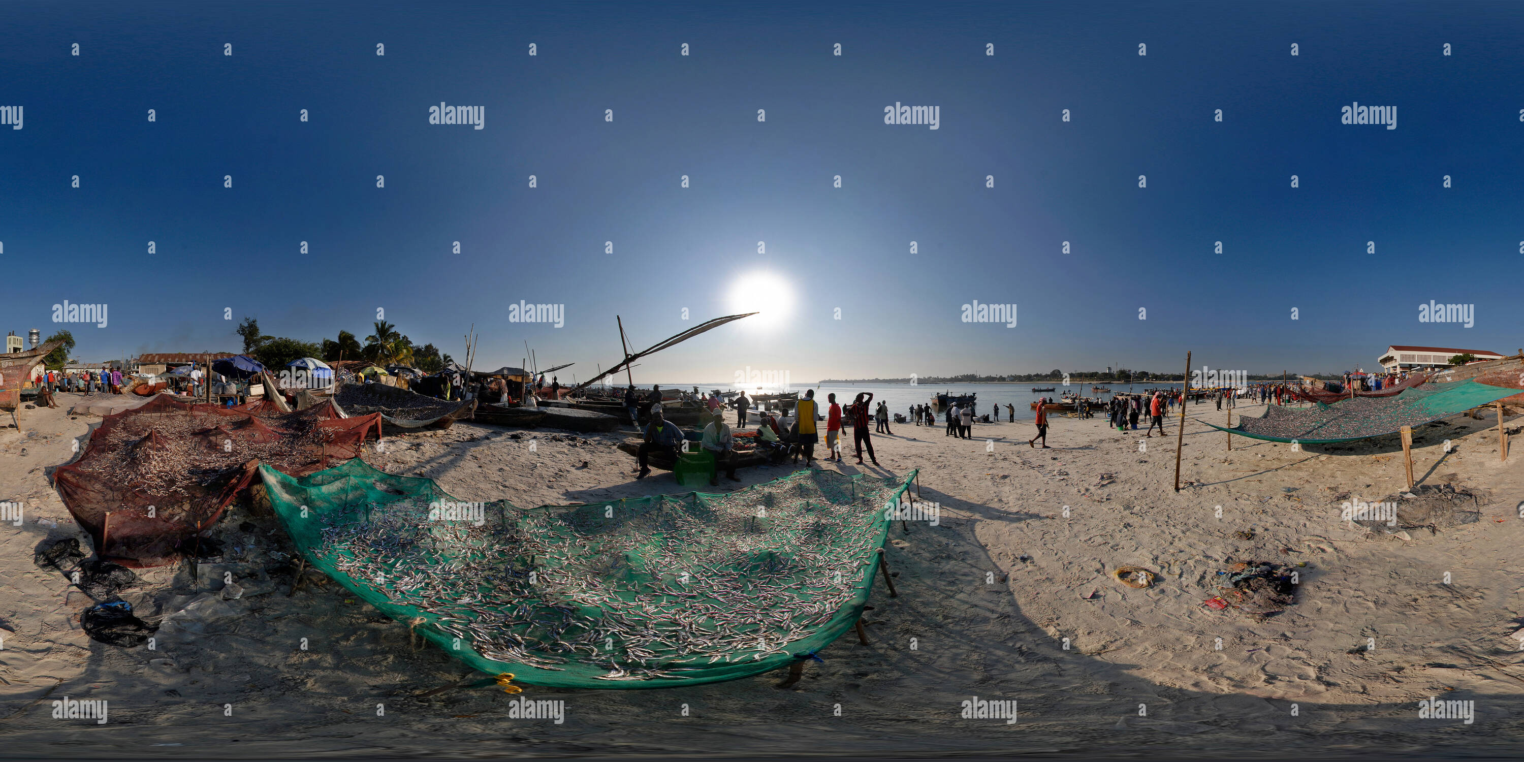 360° view of Mzizima Fish Market, Dar es Salaam 4 - Alamy