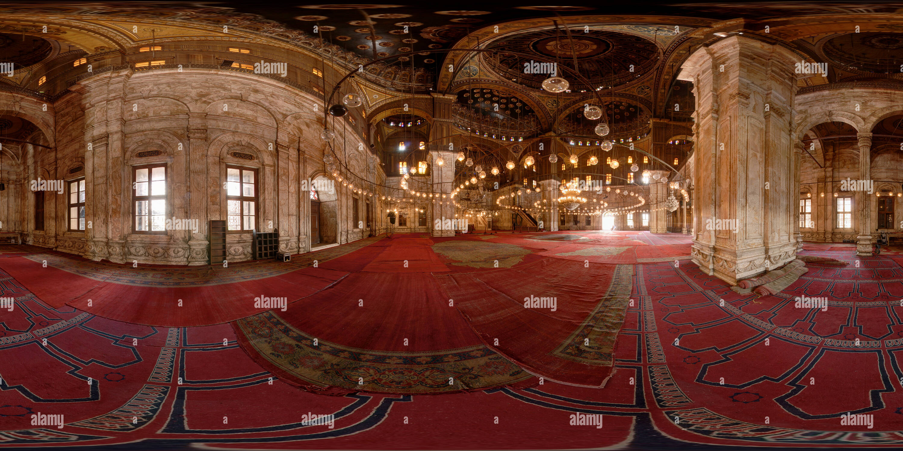 360° view of Mosque of Muhammad Ali, Cairo - Alamy