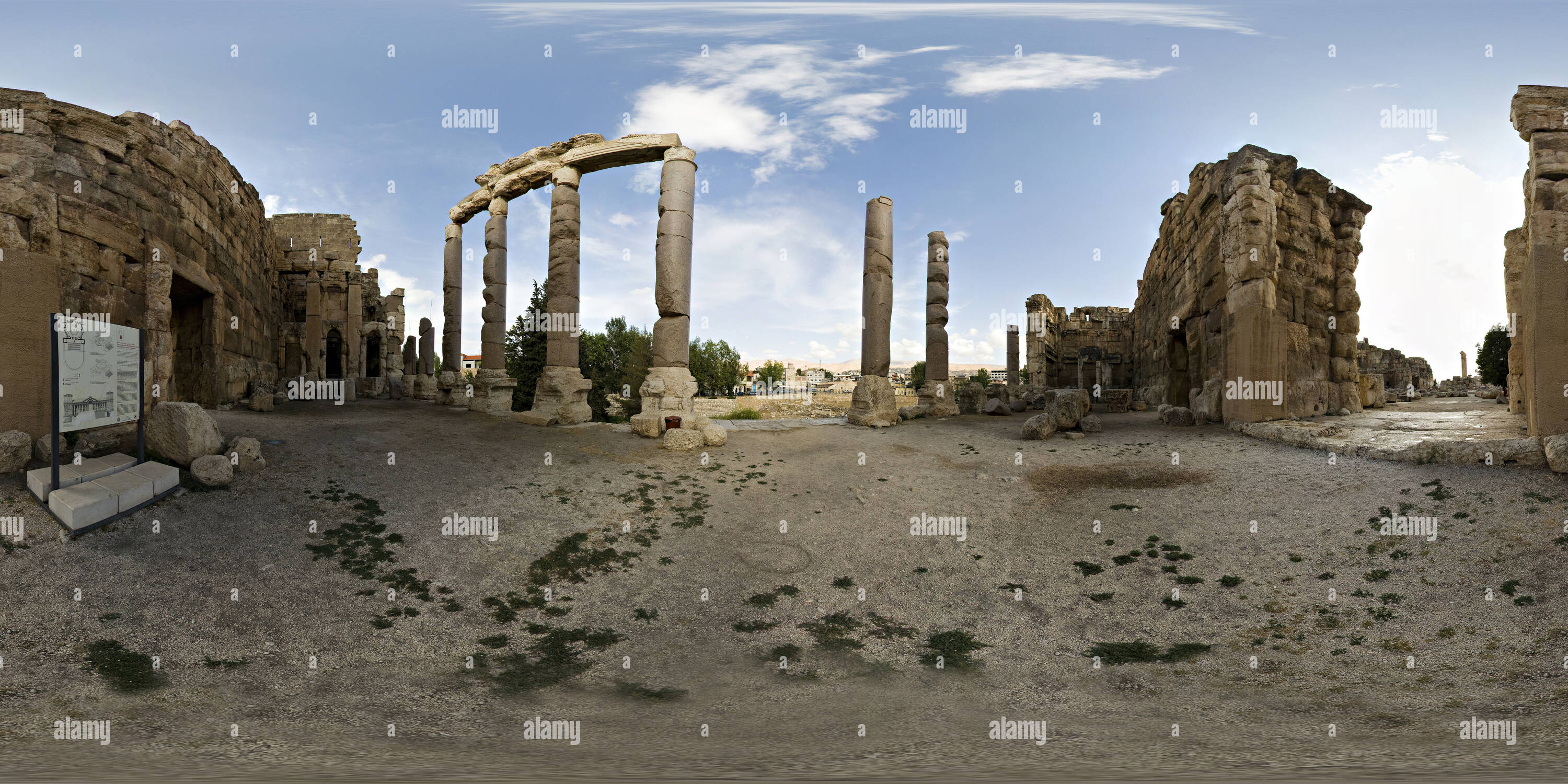 360° view of Propylaea - Temples of Baalbek Heliopolis Lebanon - Alamy