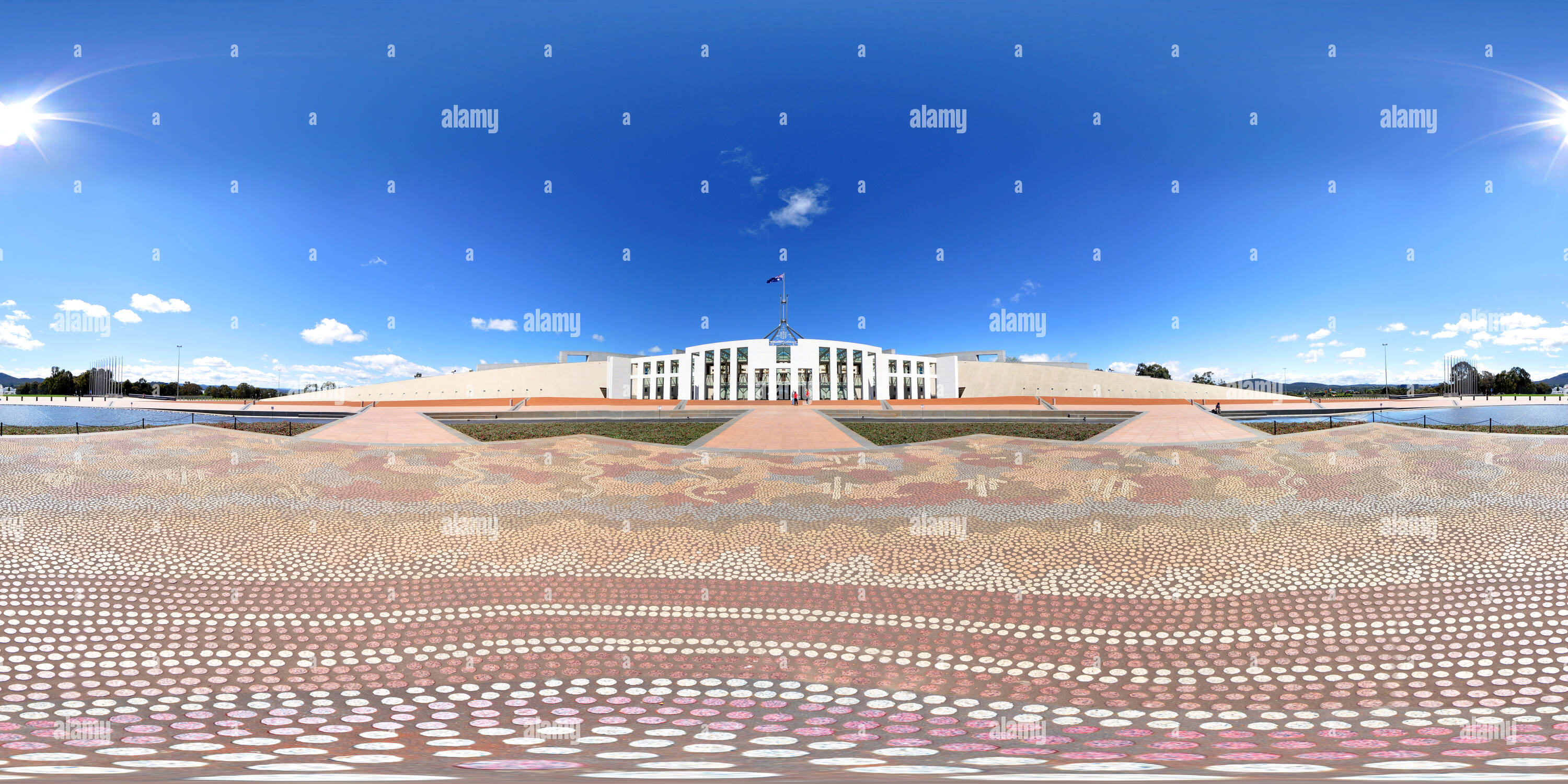 360° view of Australia Parliament House, Canberra - Alamy