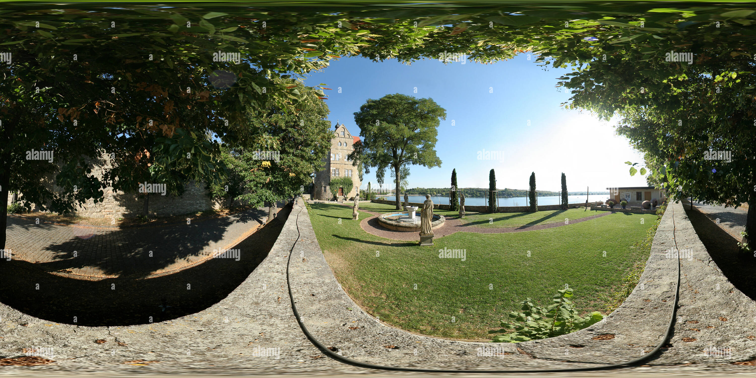 360° view of das Schloss Seeburg - Alamy
