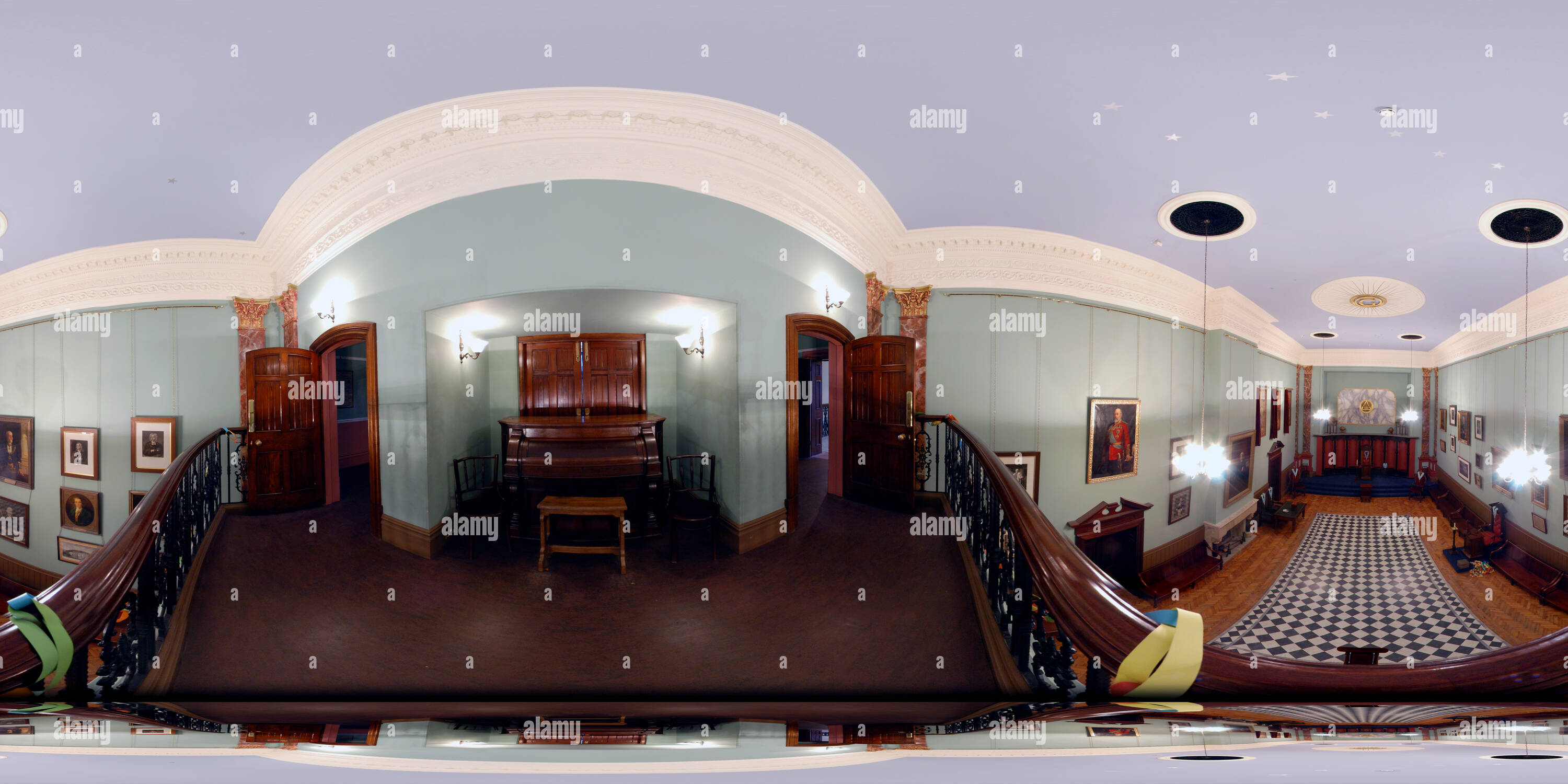 360° view of Beamish Museum Masonic Hall - Alamy