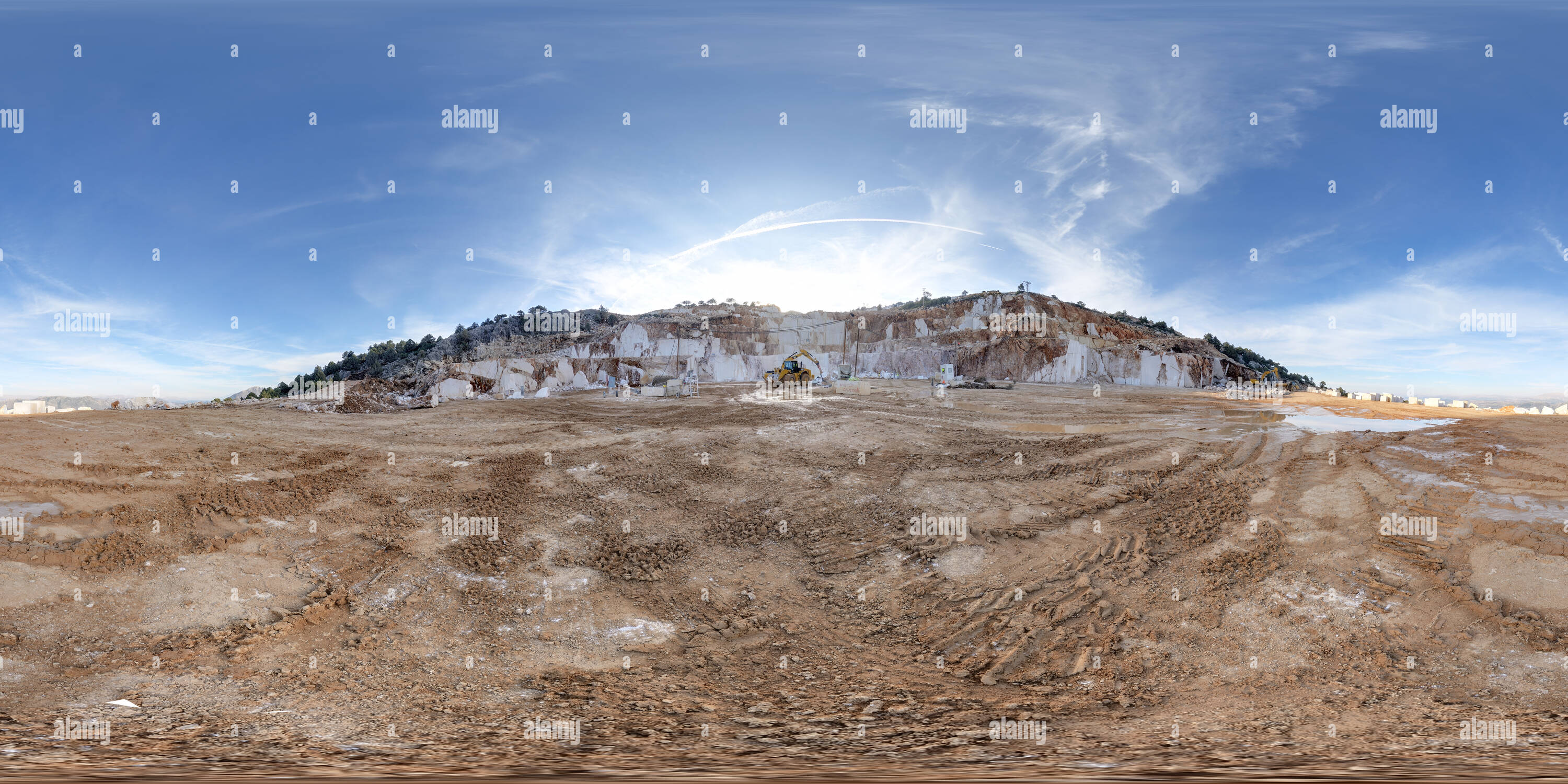 360° view of Bej Marble - Quarry Second Phase - Alamy