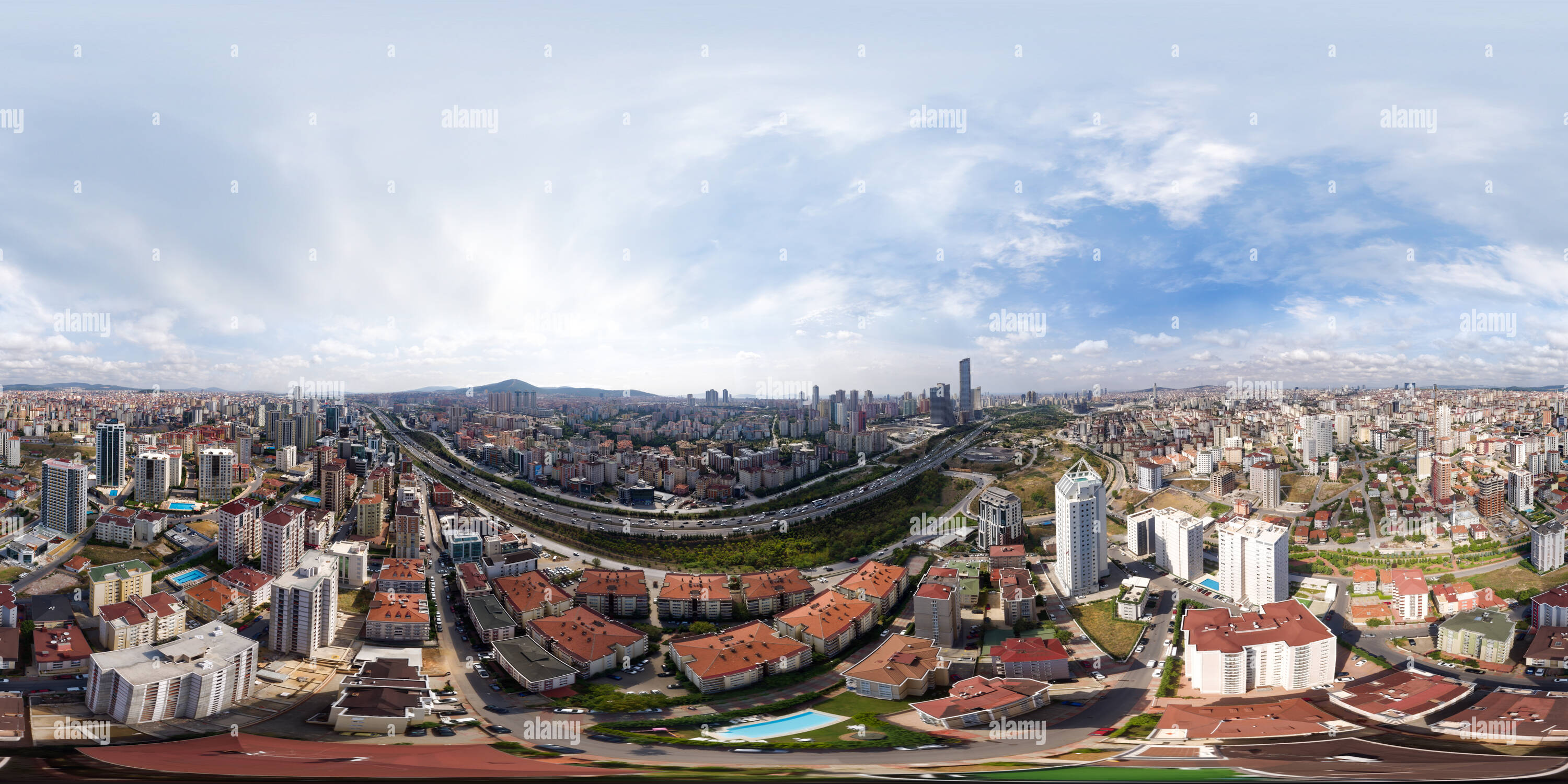 360° view of Ataşehir Aerial View 360 - Alamy
