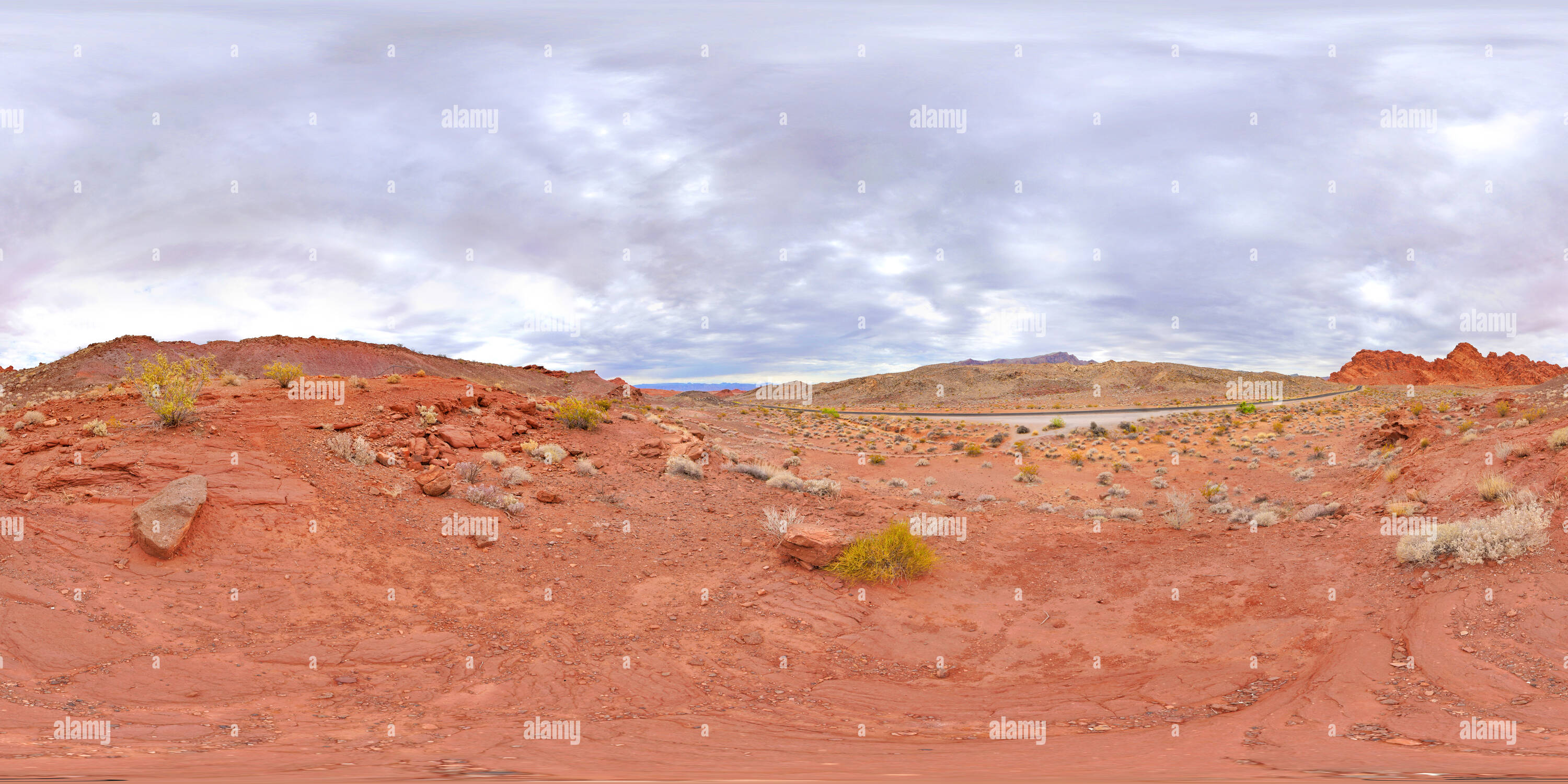 360° view of Valley of Fire - Highway 01 - Alamy
