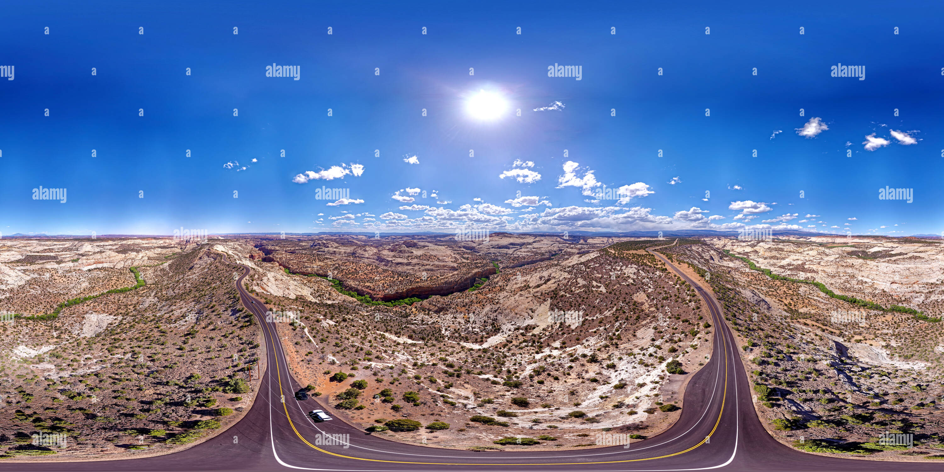 360° view of Grand Staircase Escalante - The Hogback Areal - Alamy
