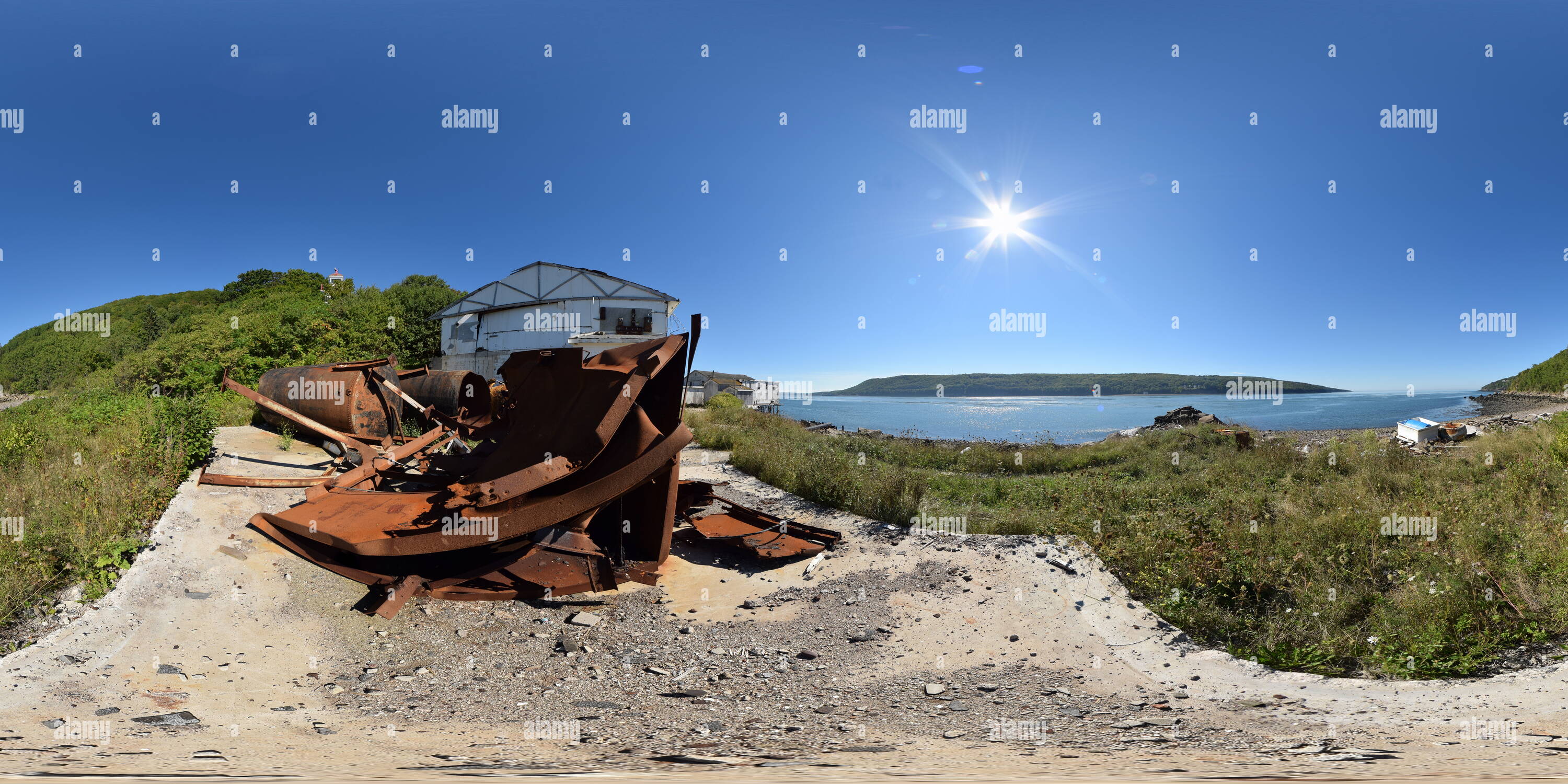 360° view of East of Digby: Abandoned Fish Factory in Victoria Beach ...