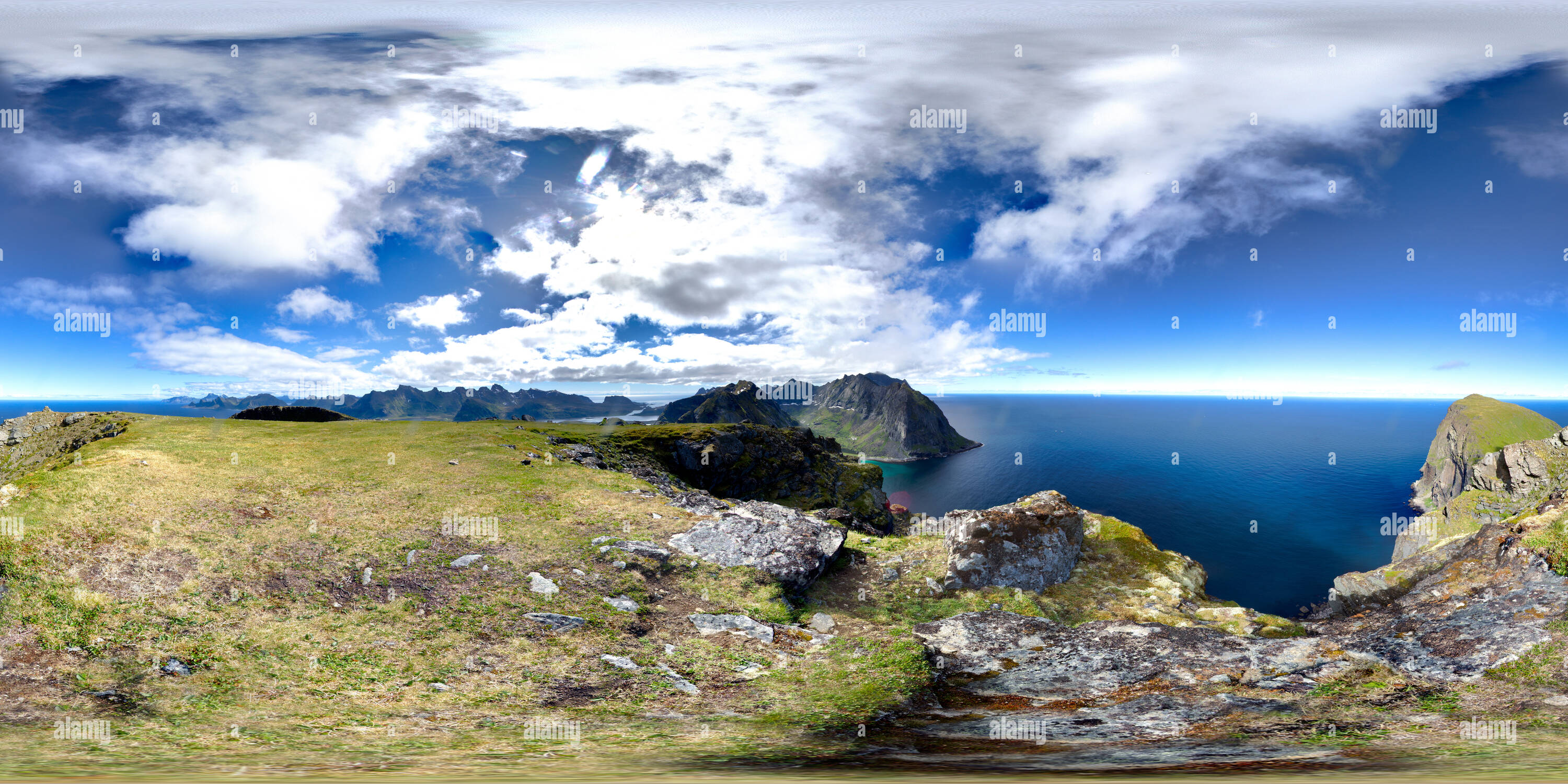 360° view of 130612 Norway lofoten nordvika 112 - Alamy