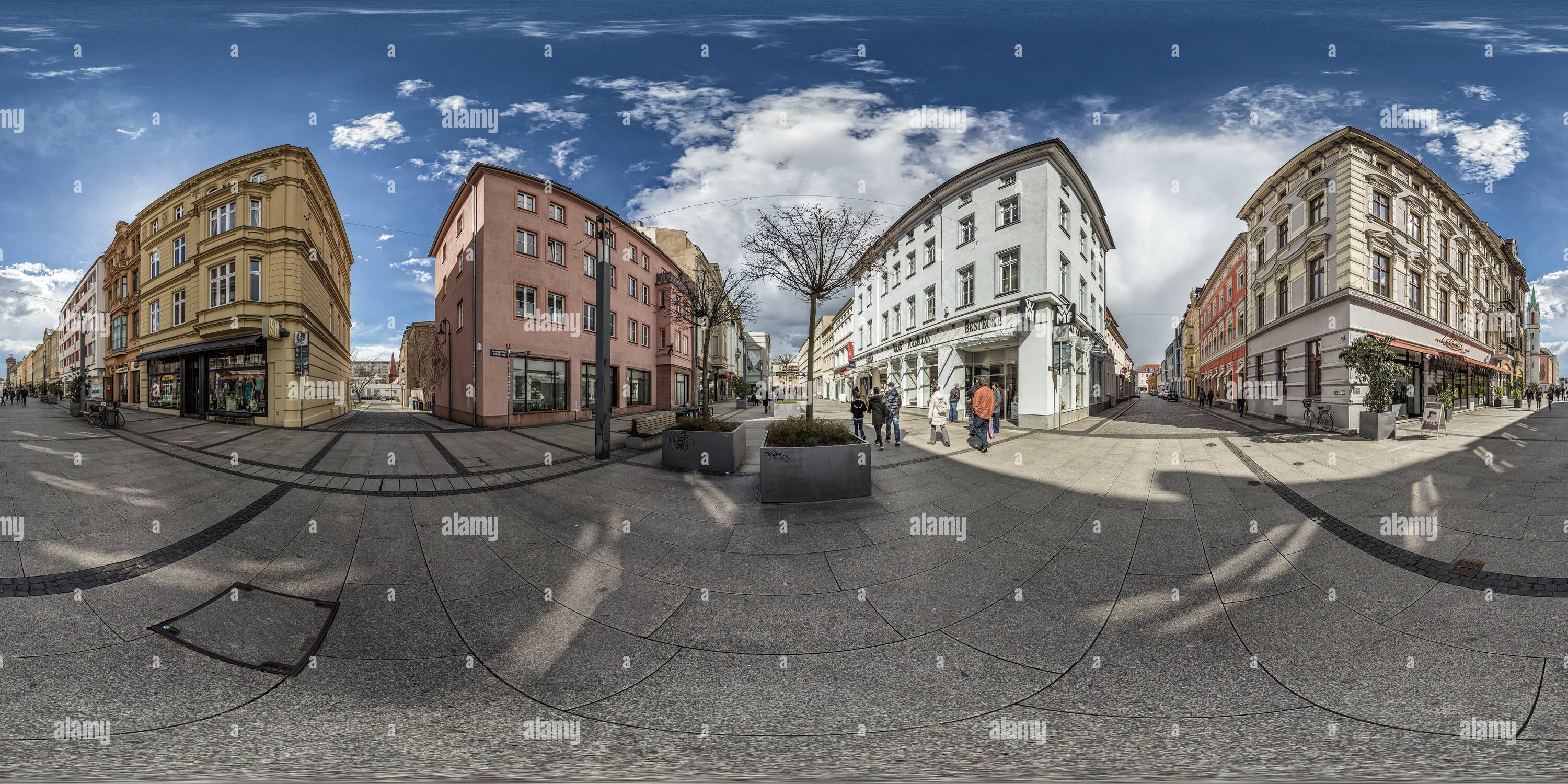 360° view of Cottbus "Sprem" Altmarkt - Alamy