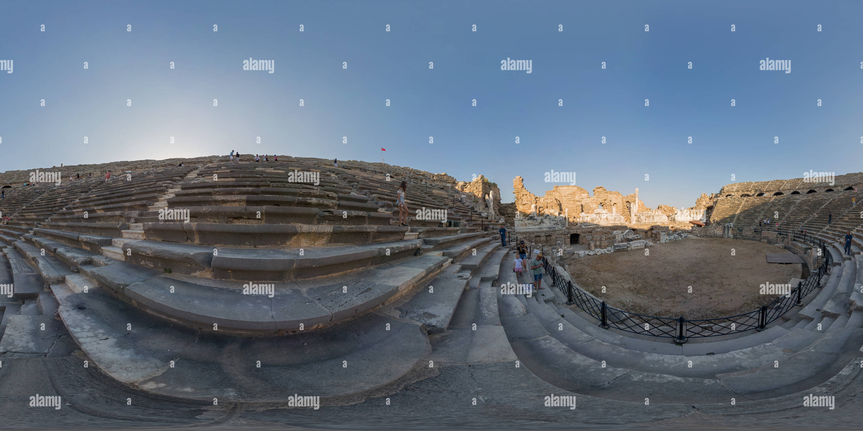 360° view of Antique amphitheater in Side 2 - Alamy