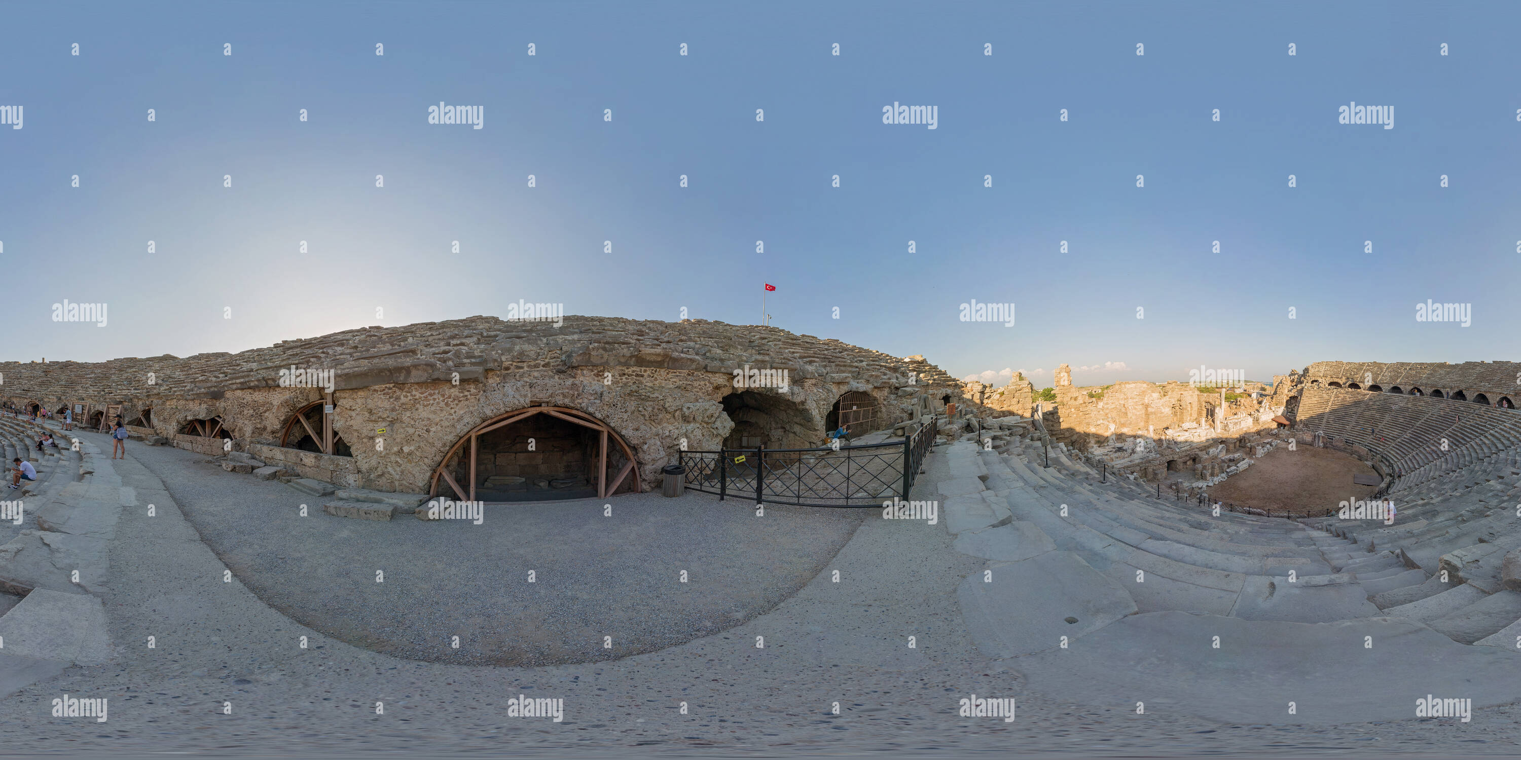 360° view of Antique amphitheater in Side 1 - Alamy