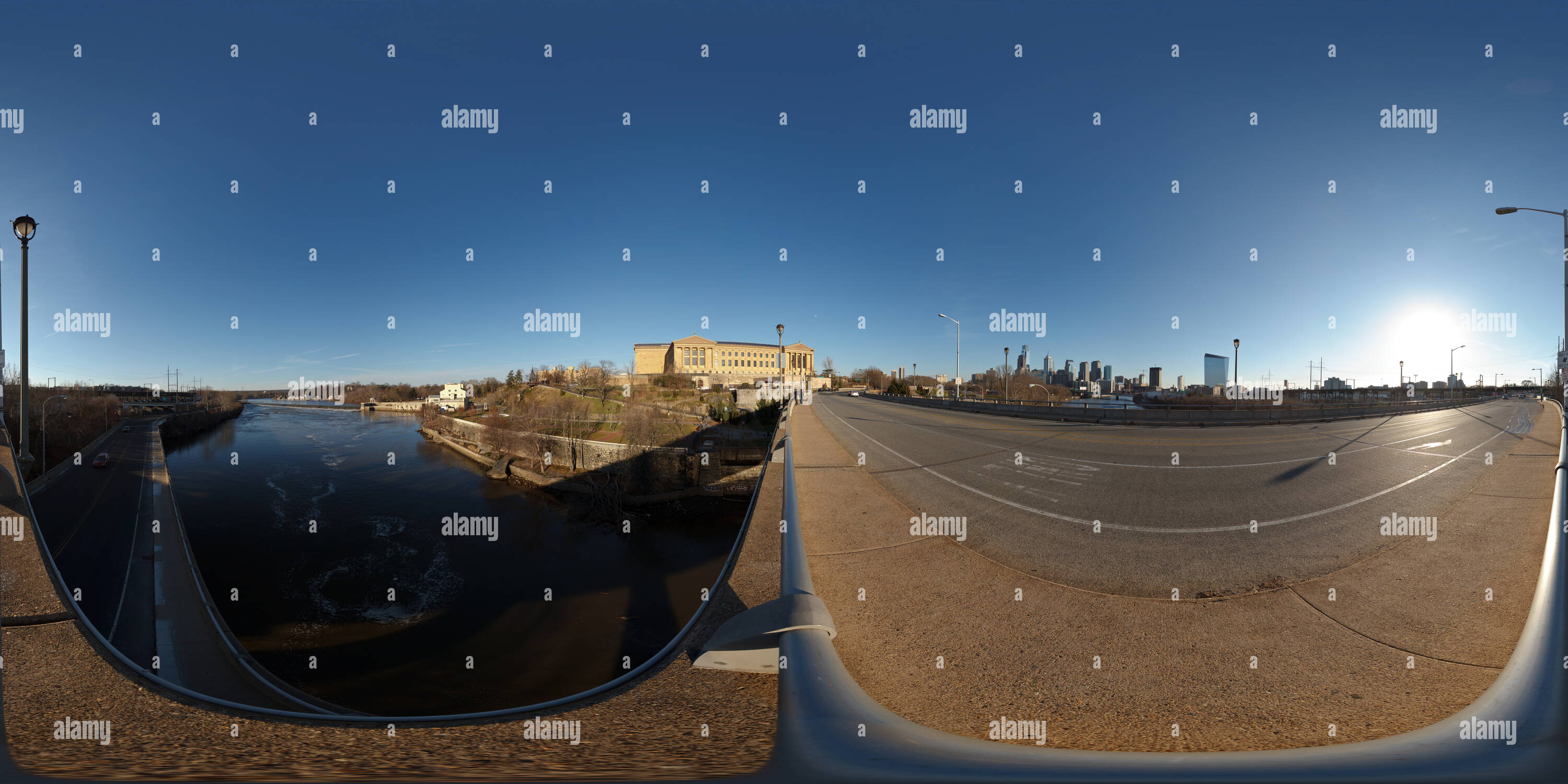 360° view of From Spring Garden Street Bridge - Alamy