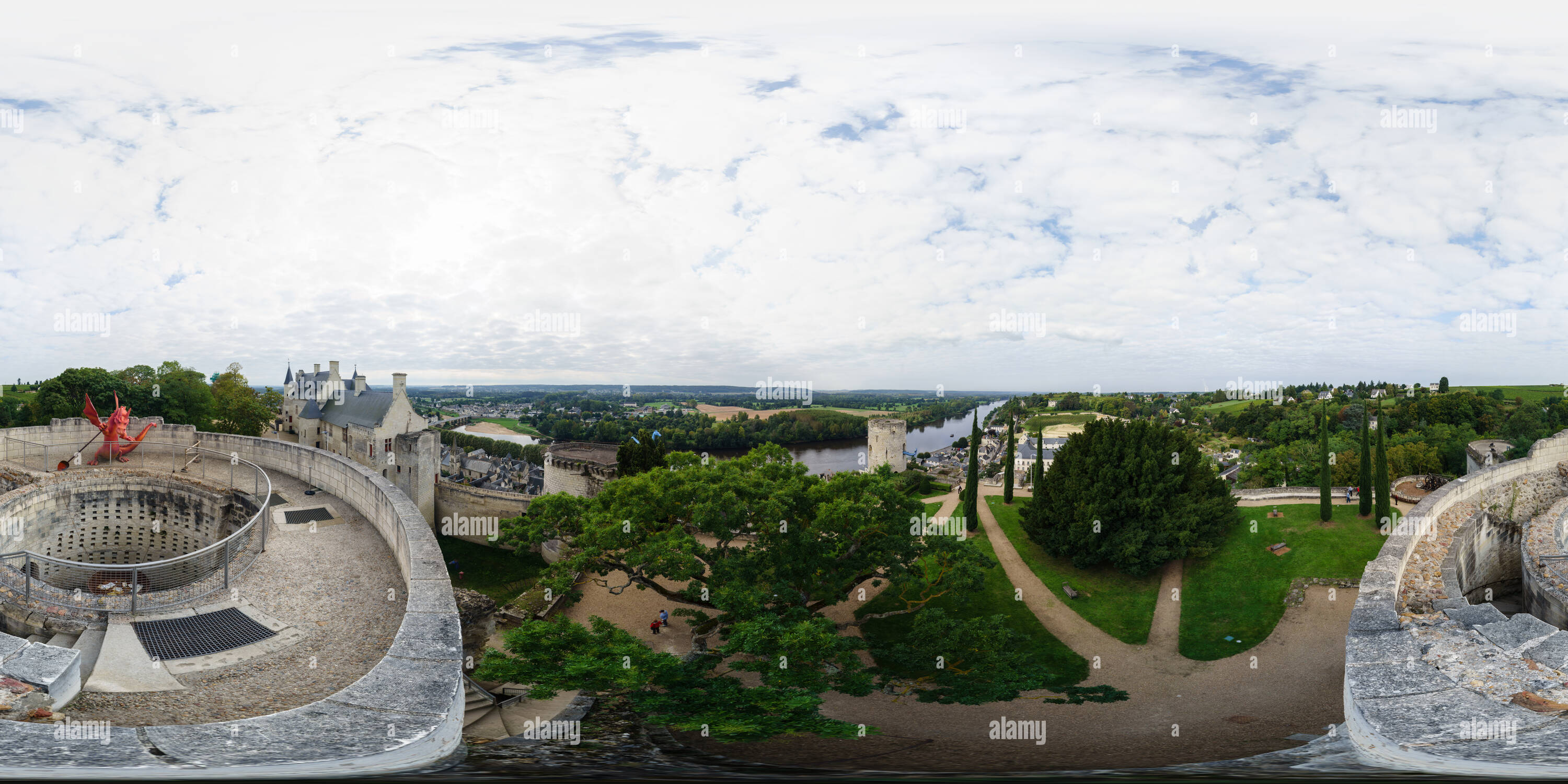 360° view of Dragons on the Ramparts - Alamy