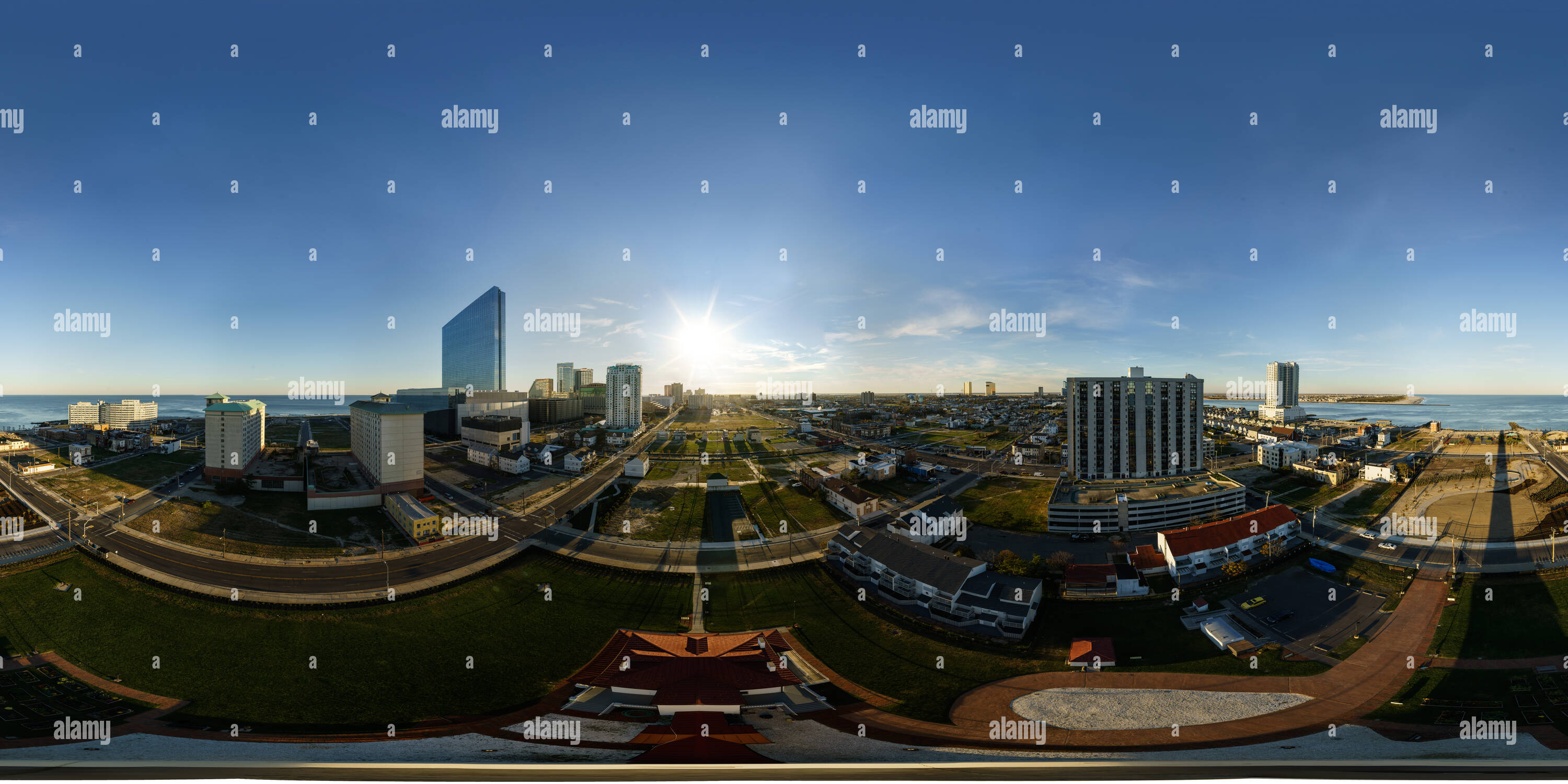360° view of Atlantic City from Absecon Lighthouse - Alamy
