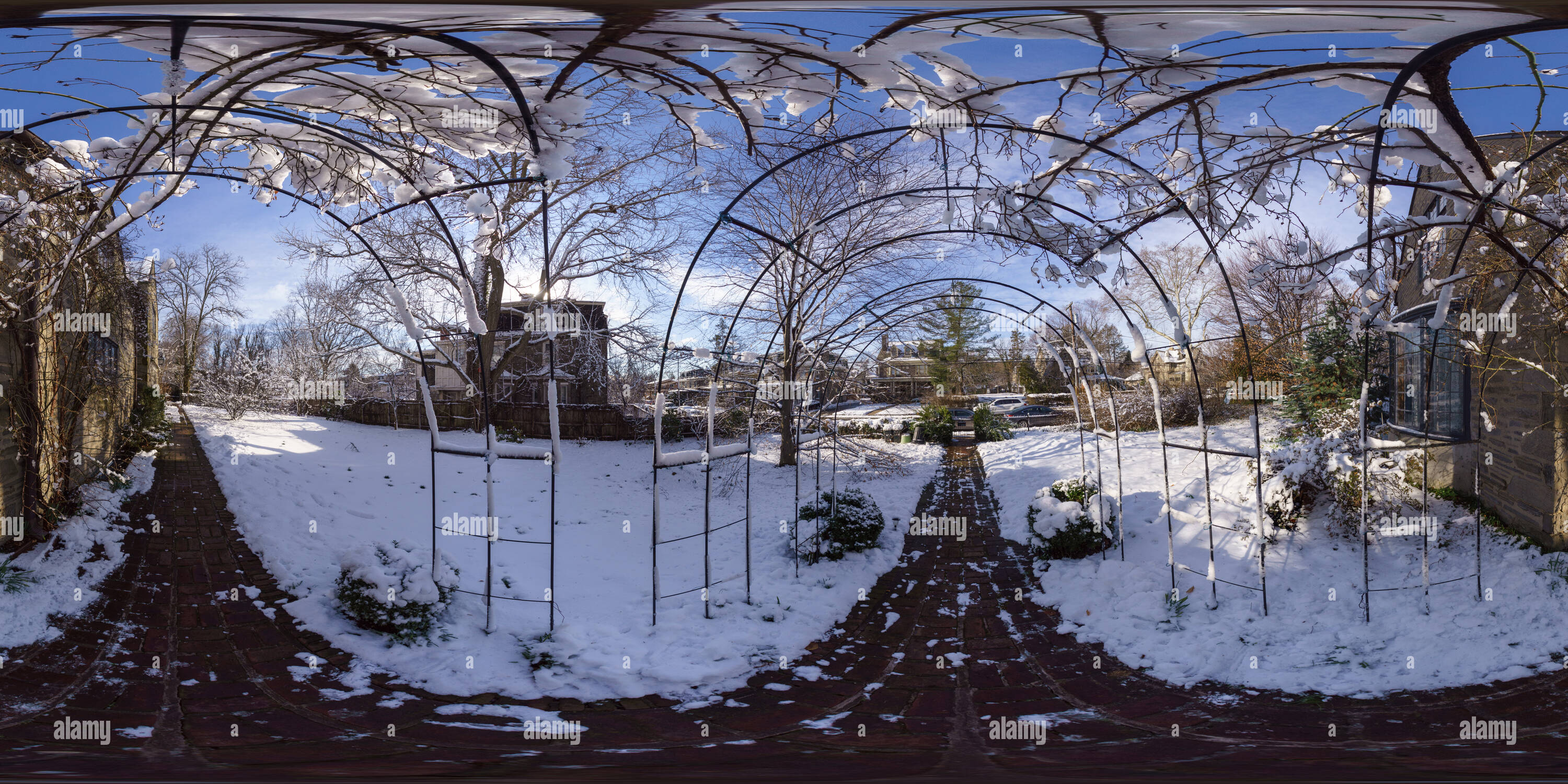 360° view of March Morning Snow - Alamy