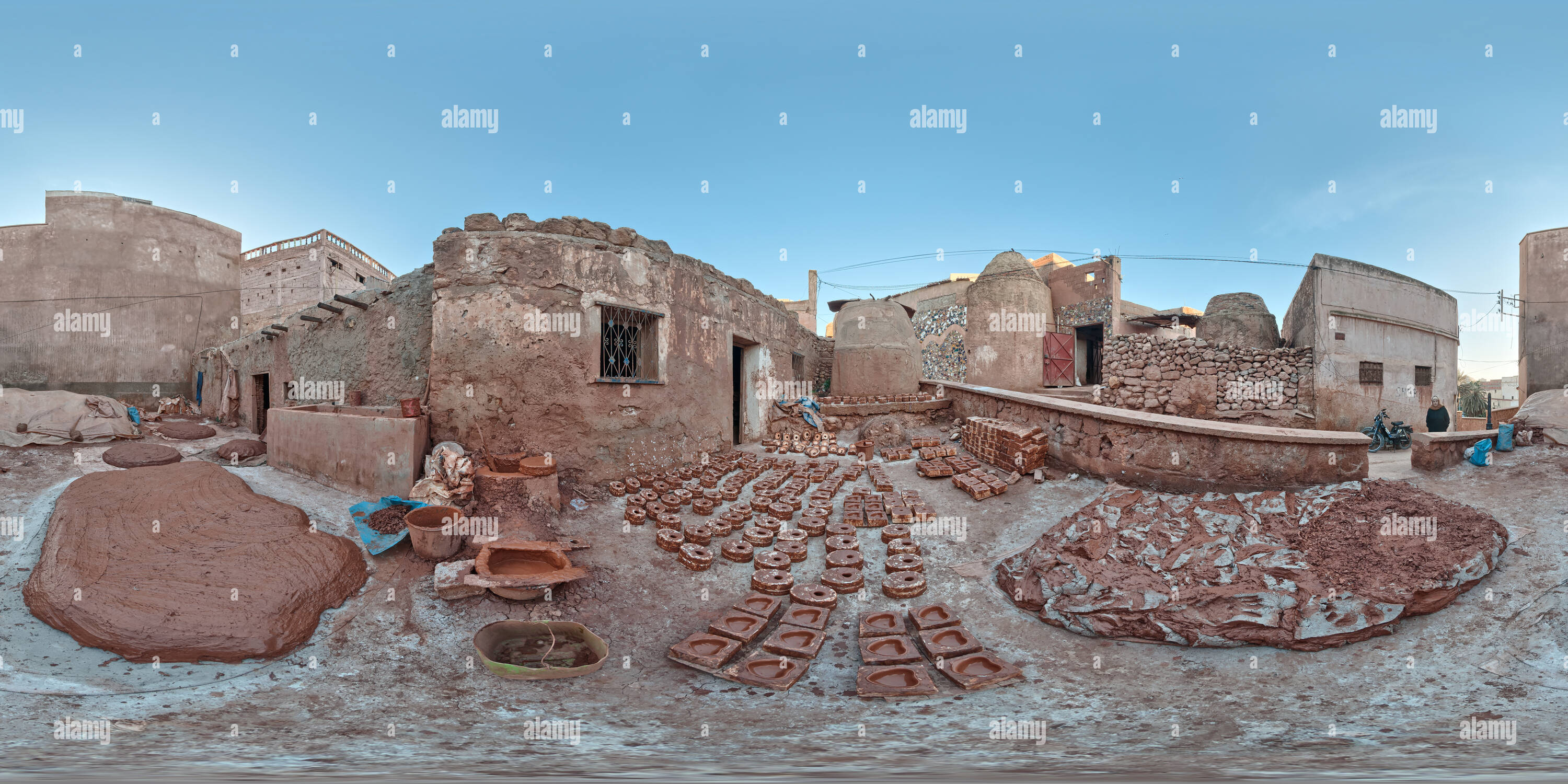 360° view of Moroccan pottery factory near Safi - Alamy
