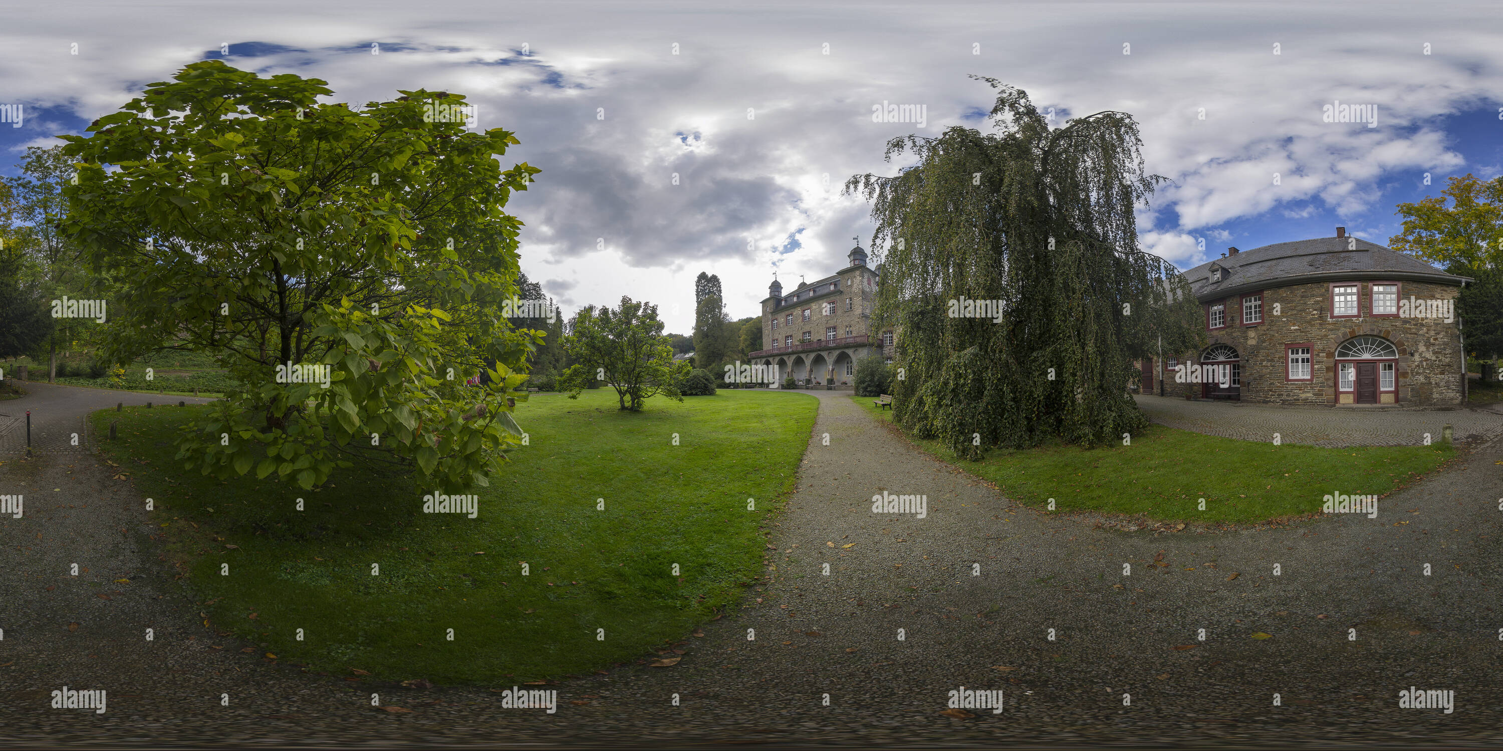 360° view of Schloss Gimborn 3 - Alamy