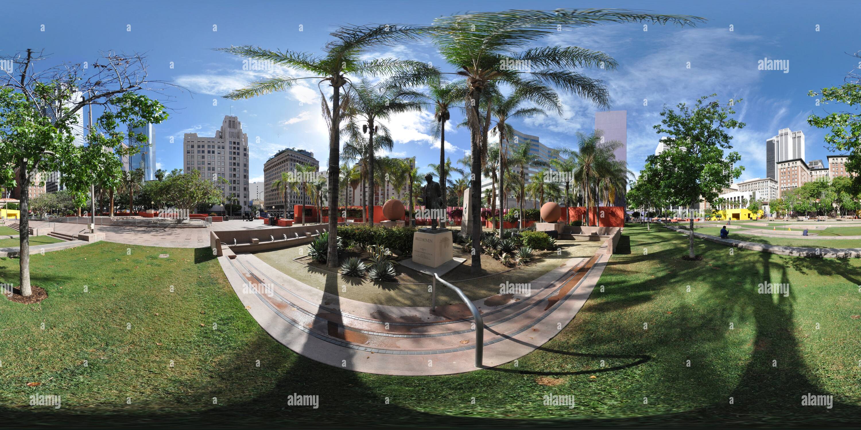 360° view of Pershing Square, Los Angeles, California - Alamy