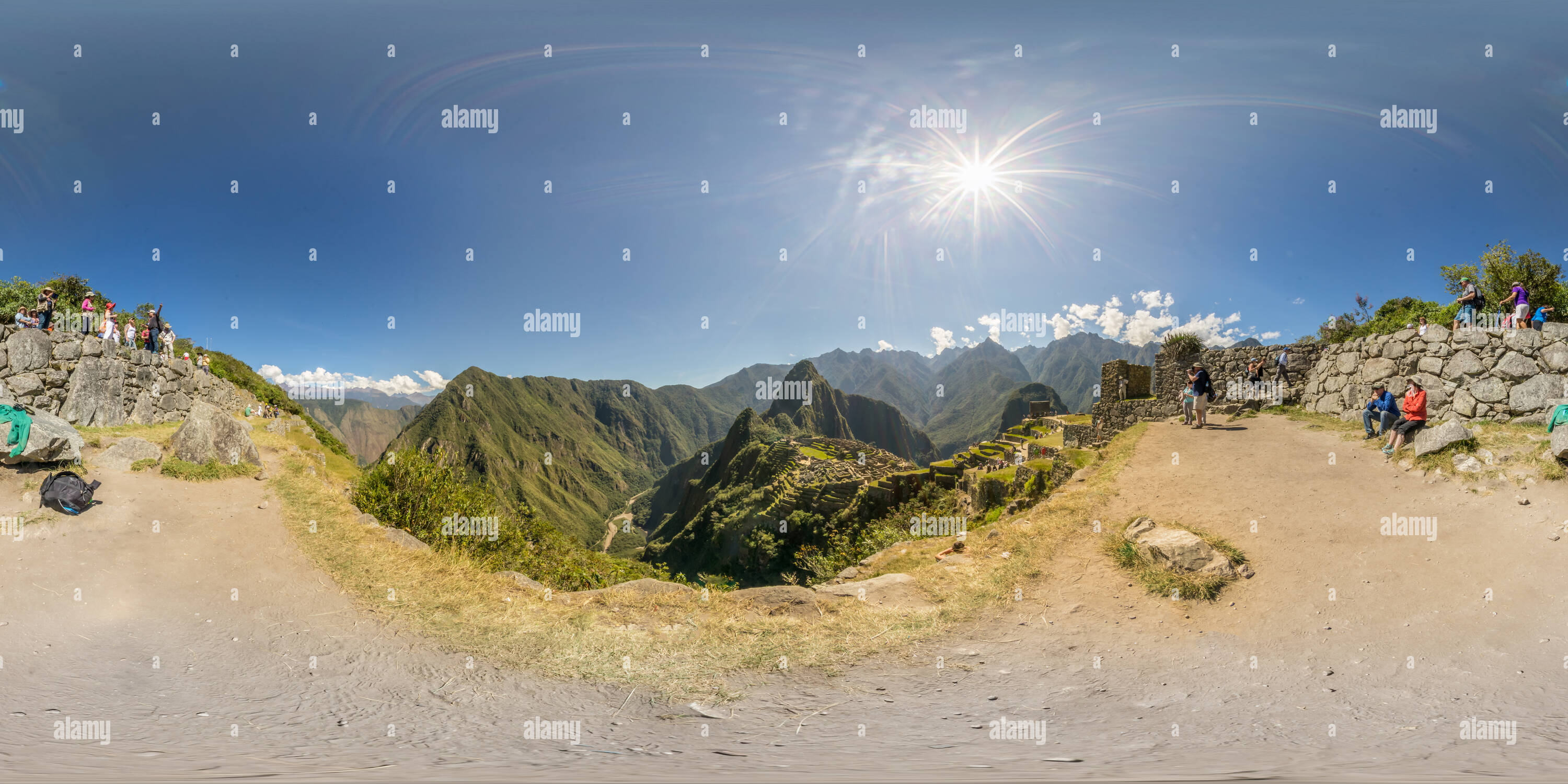 360° view of Machu Picchu, Andes Mountains, Peru - Alamy