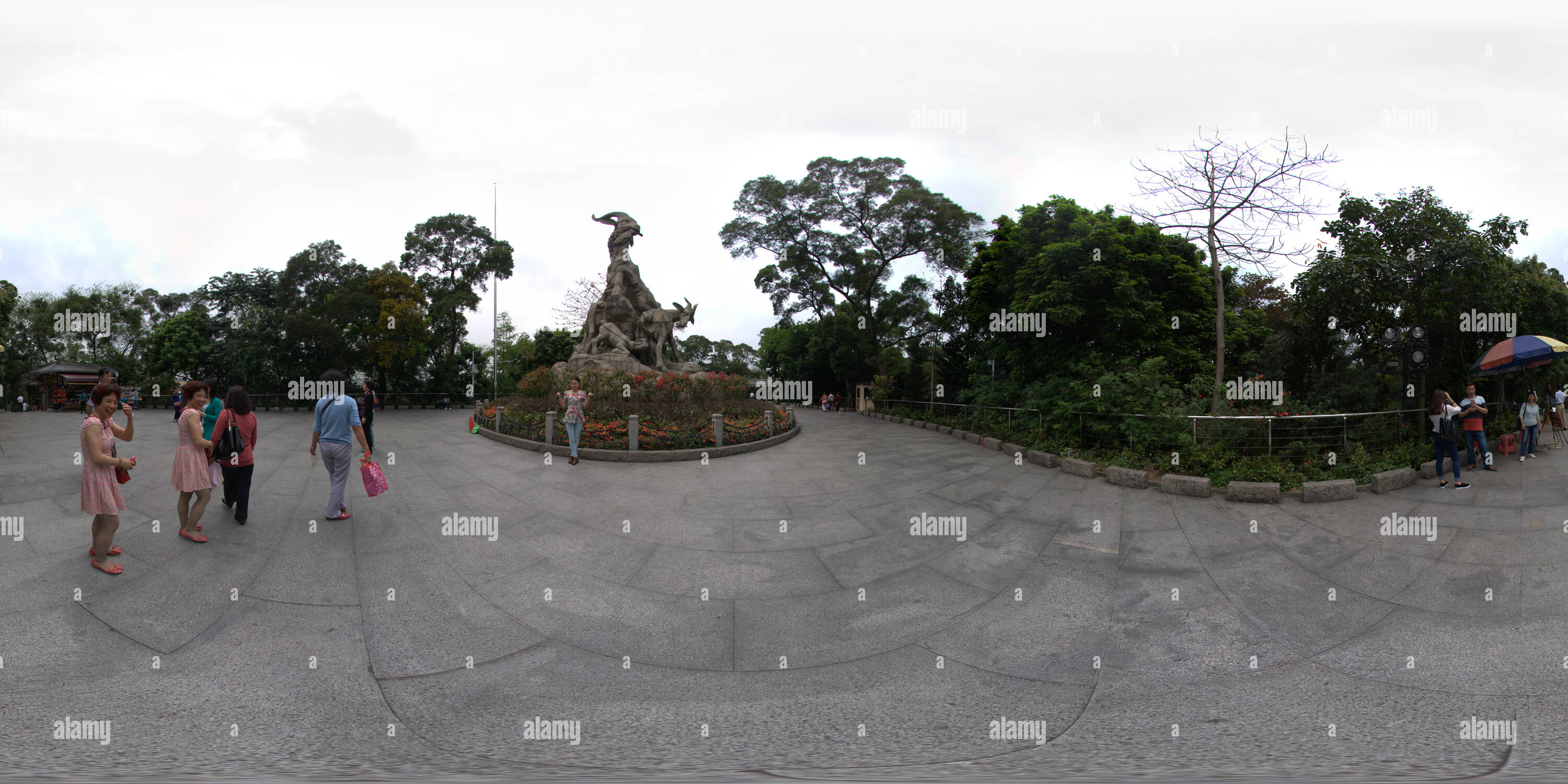360° view of Five Ram Sculpture, Yuexiu Park, Guangzhou - Alamy