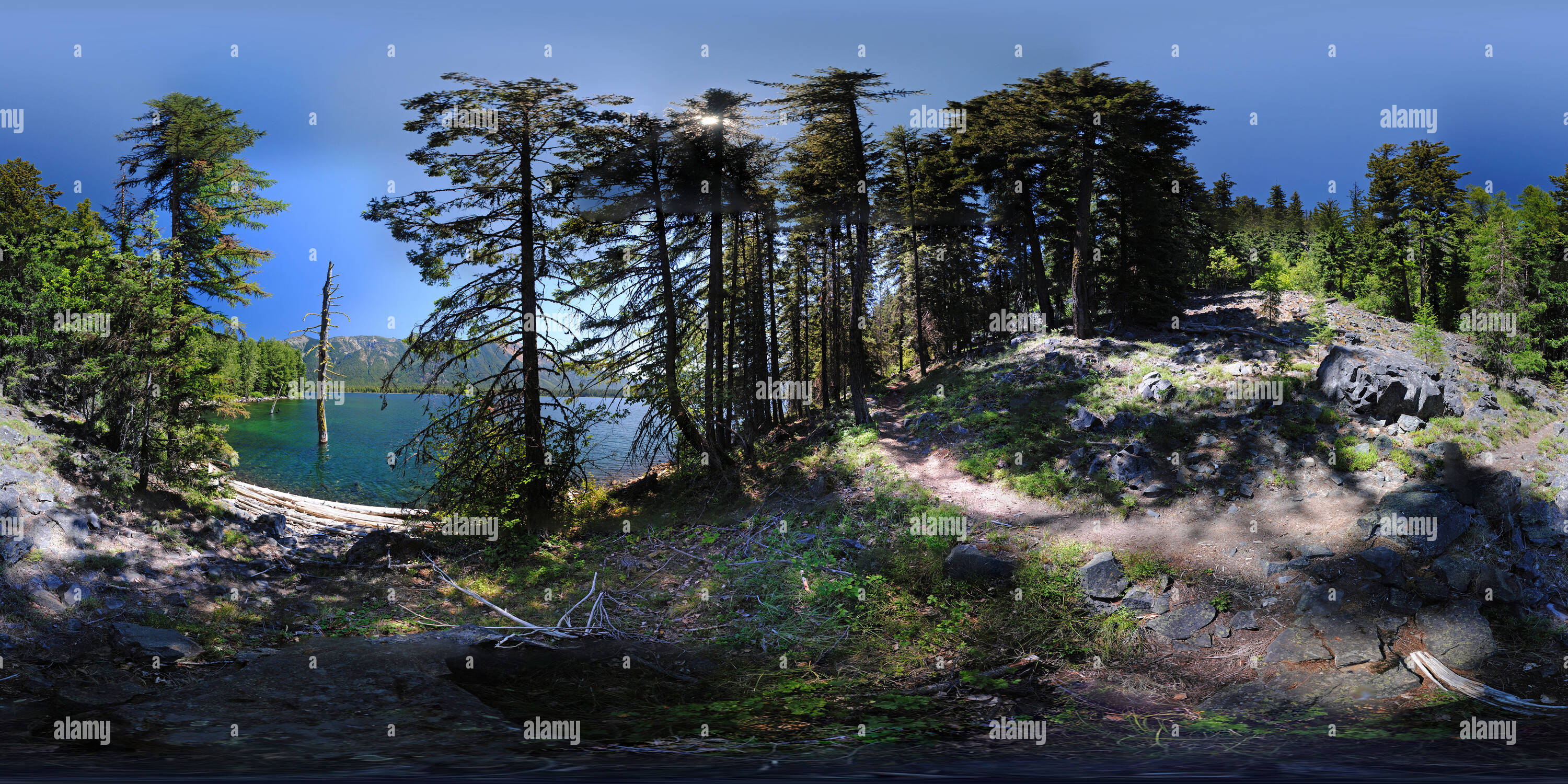 360° view of Bumping Lake Panorama, Vantage Spot - Alamy