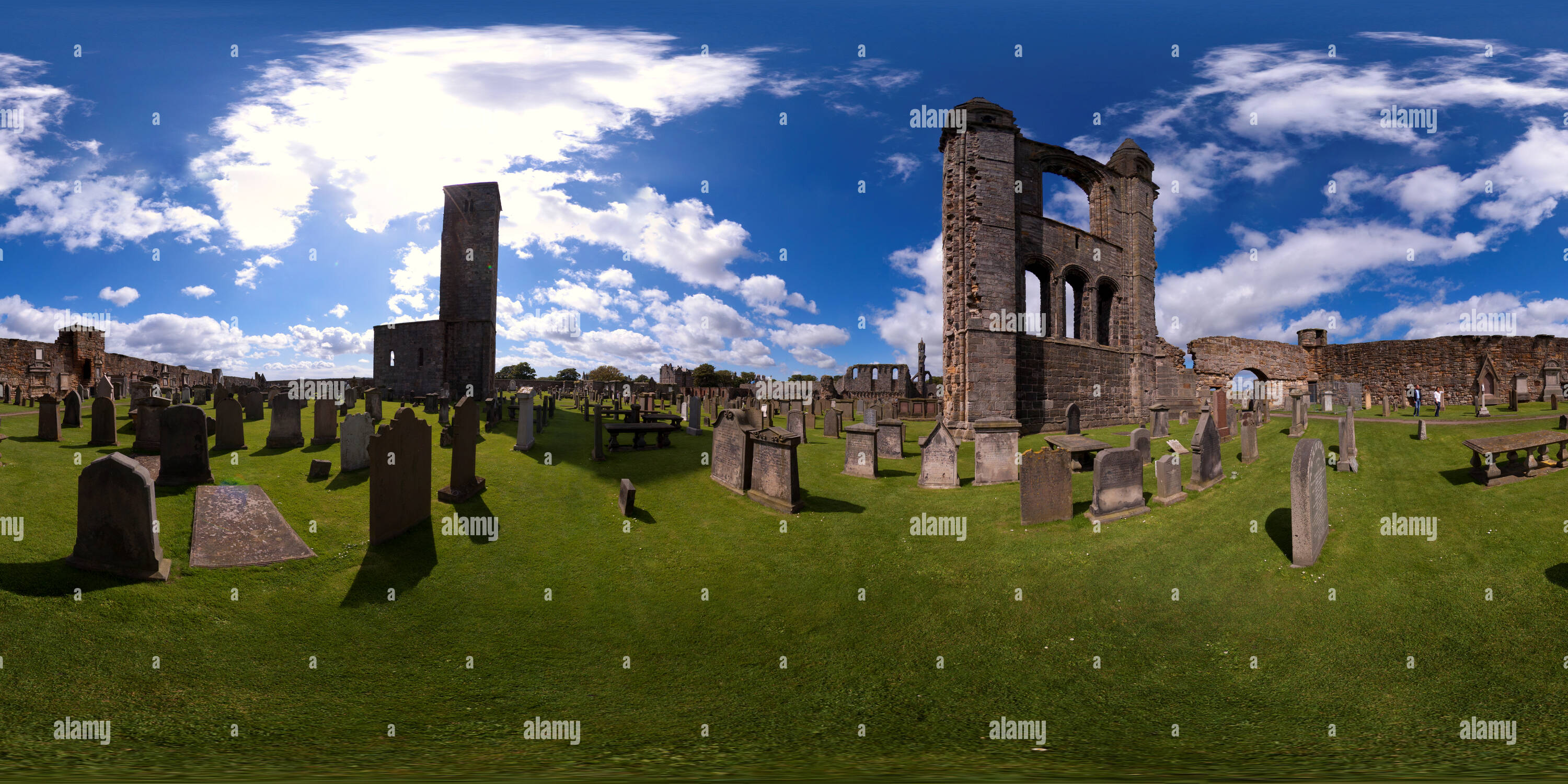 360° view of St Andrews Cathedral, St Andrews - Alamy