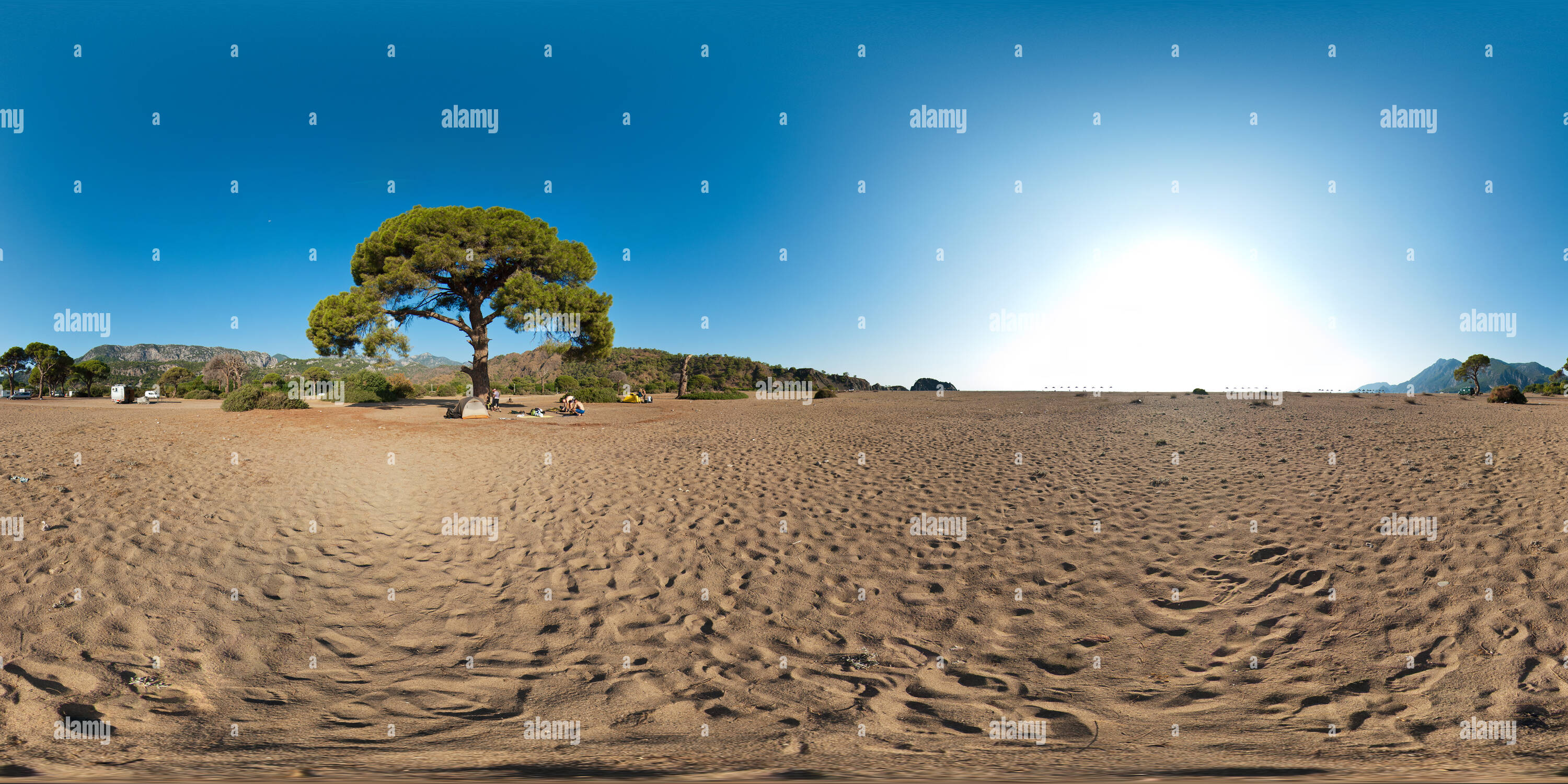 360° view of Morning on Cirali beach, Turkey - Alamy