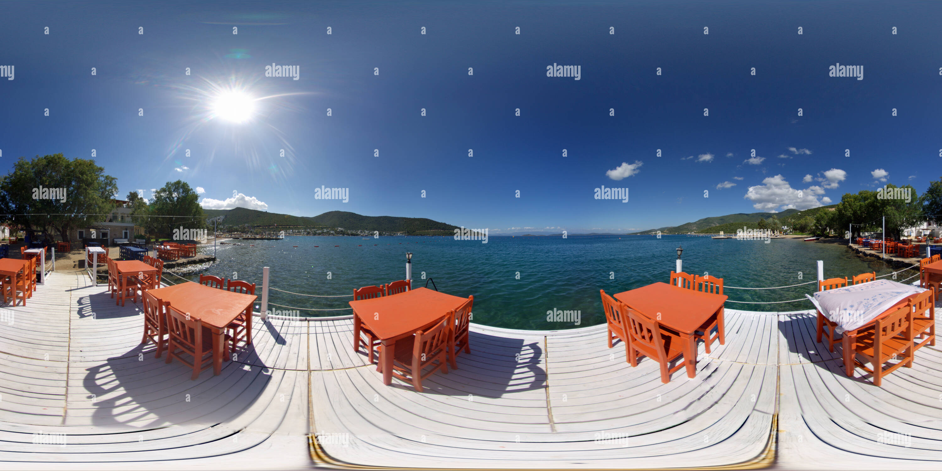 360° view of Outdoor restaurant, Torba, Turkey - Alamy