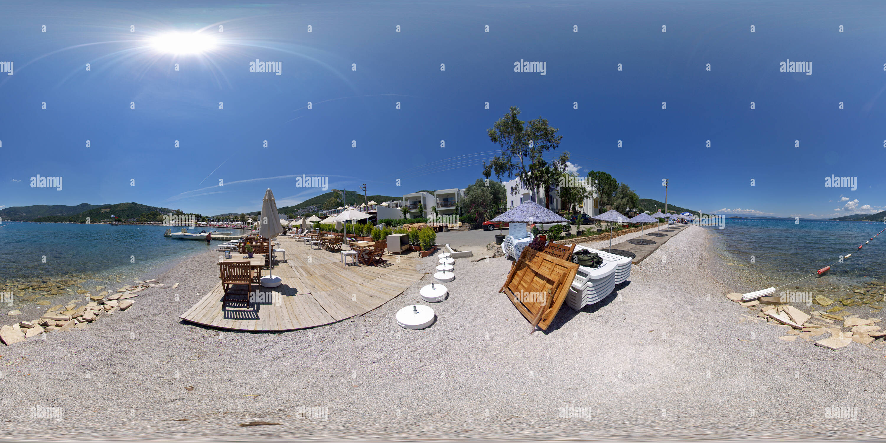360° view of Torba Beach, Turkey - Alamy