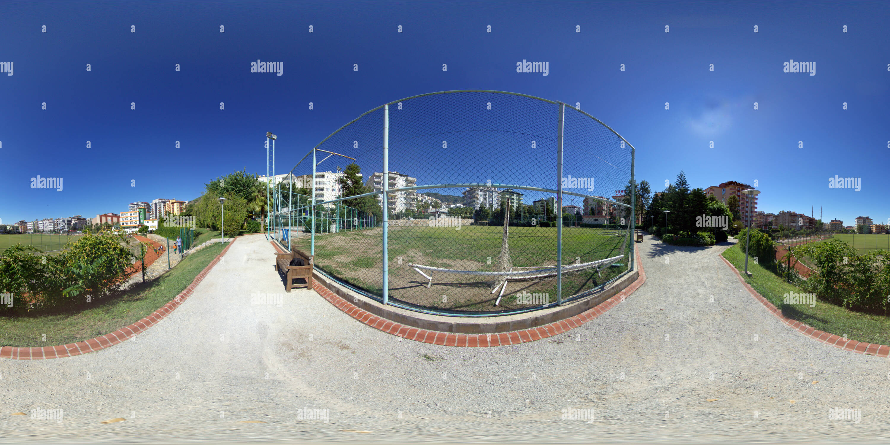 360° view of Football field, Alanya, Turkey - Alamy