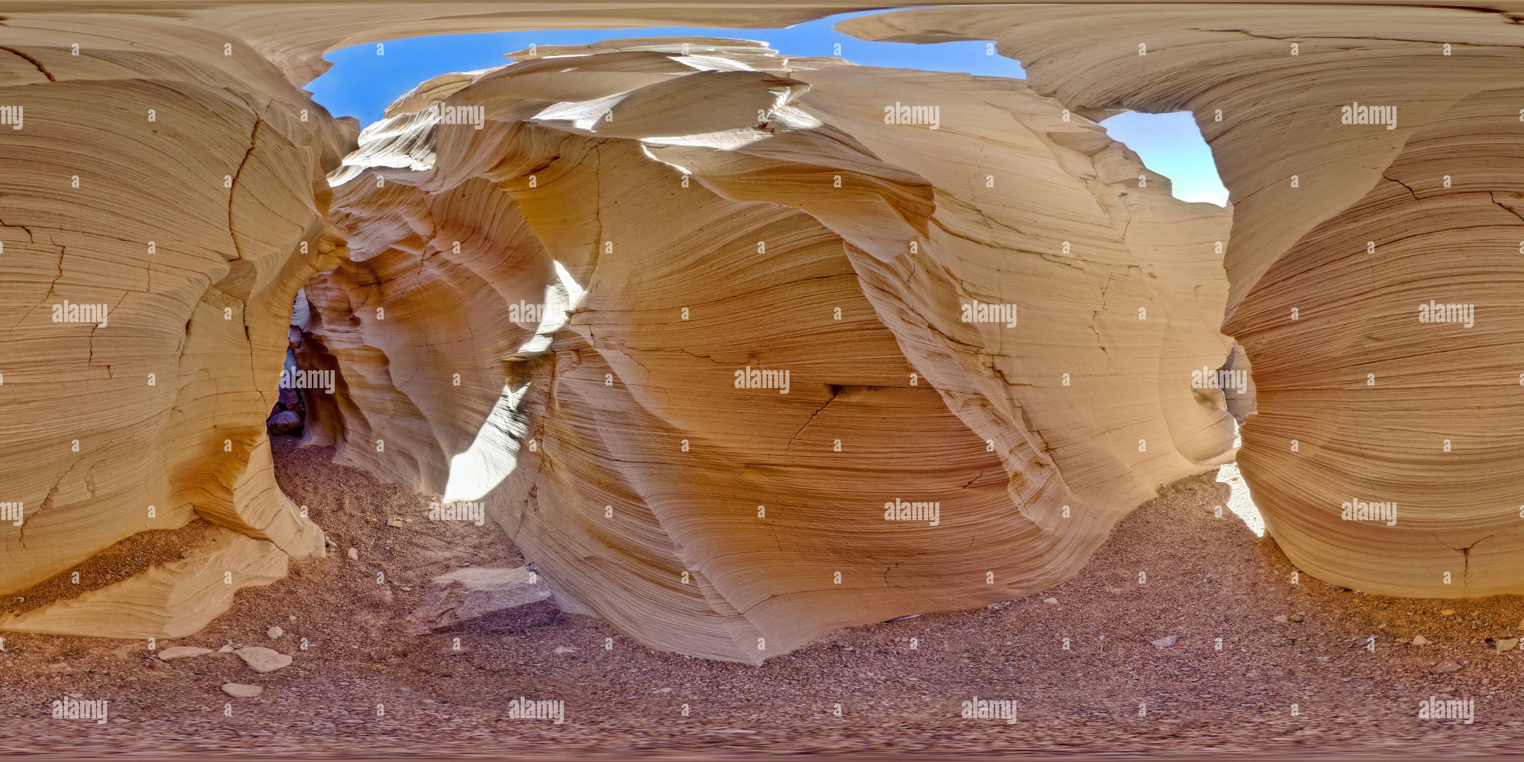 360° view of Secret Canyon - Big Passage - Alamy