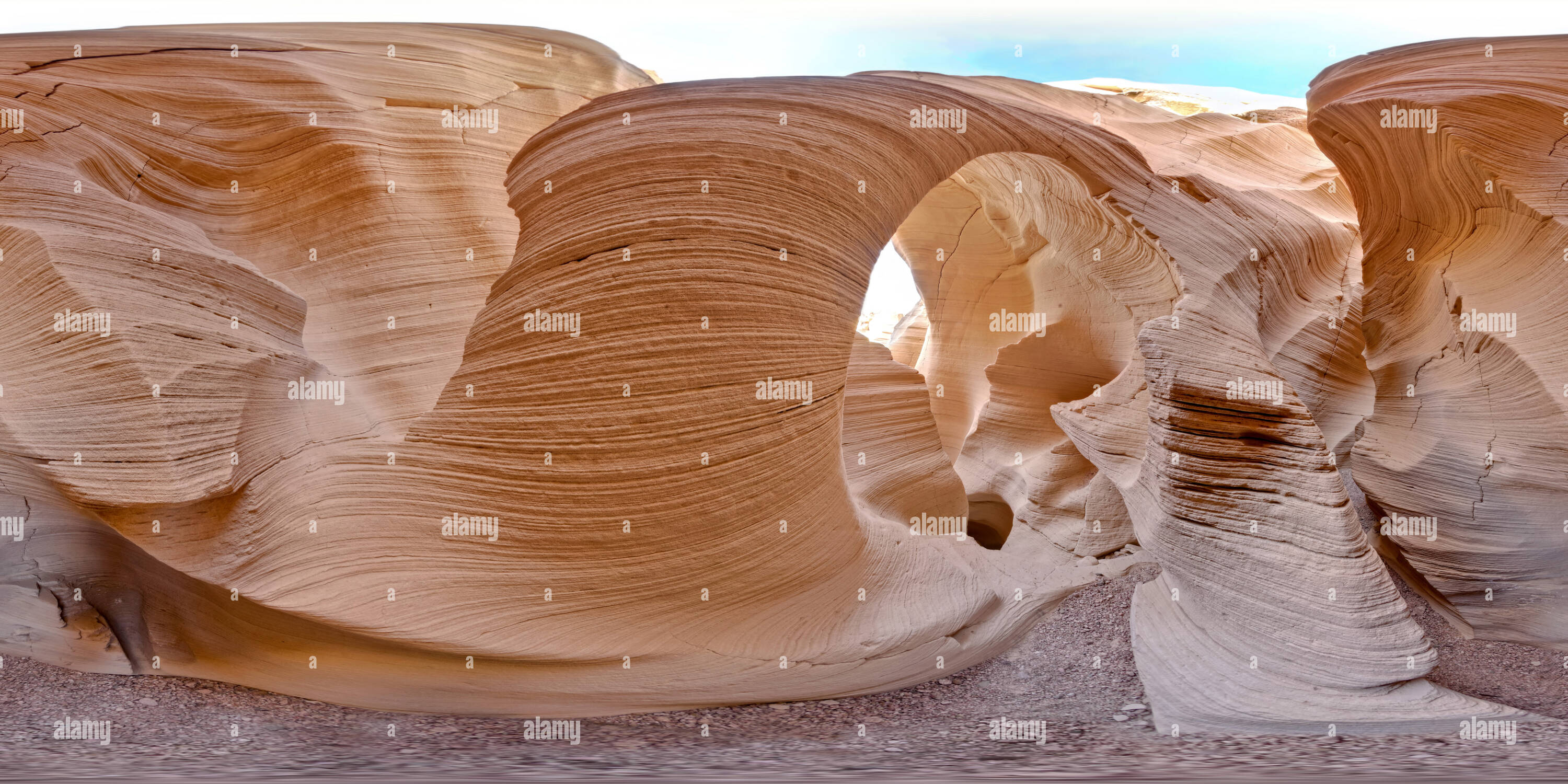 360° view of Secret Canyon in Sinai - The Arch - Alamy