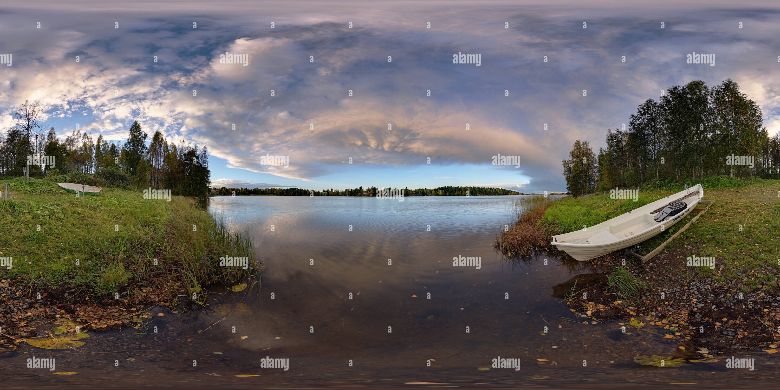 360° view of Evening at the beach - Alamy