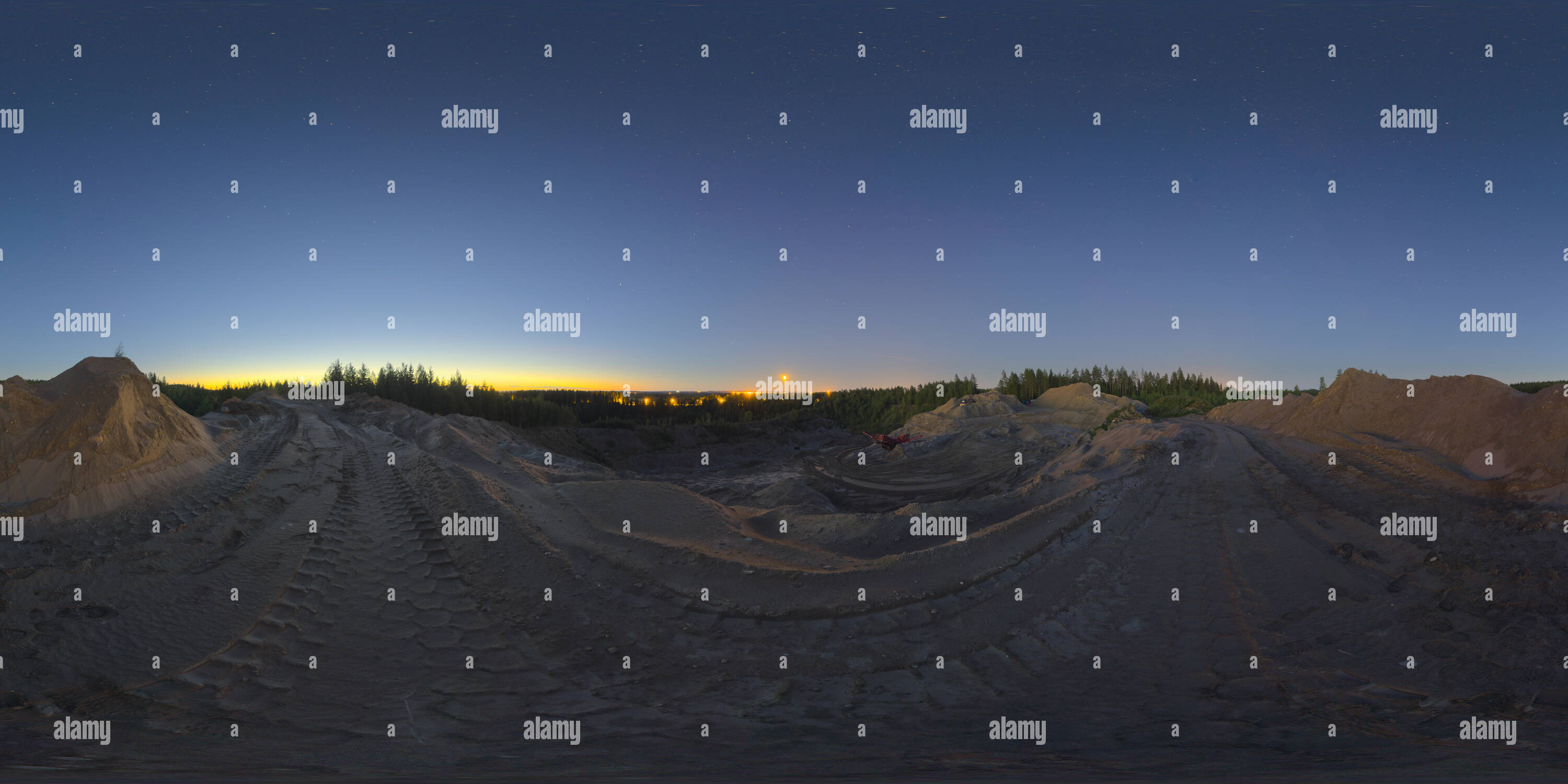 360° view of Hamula quarry at dusk - Alamy