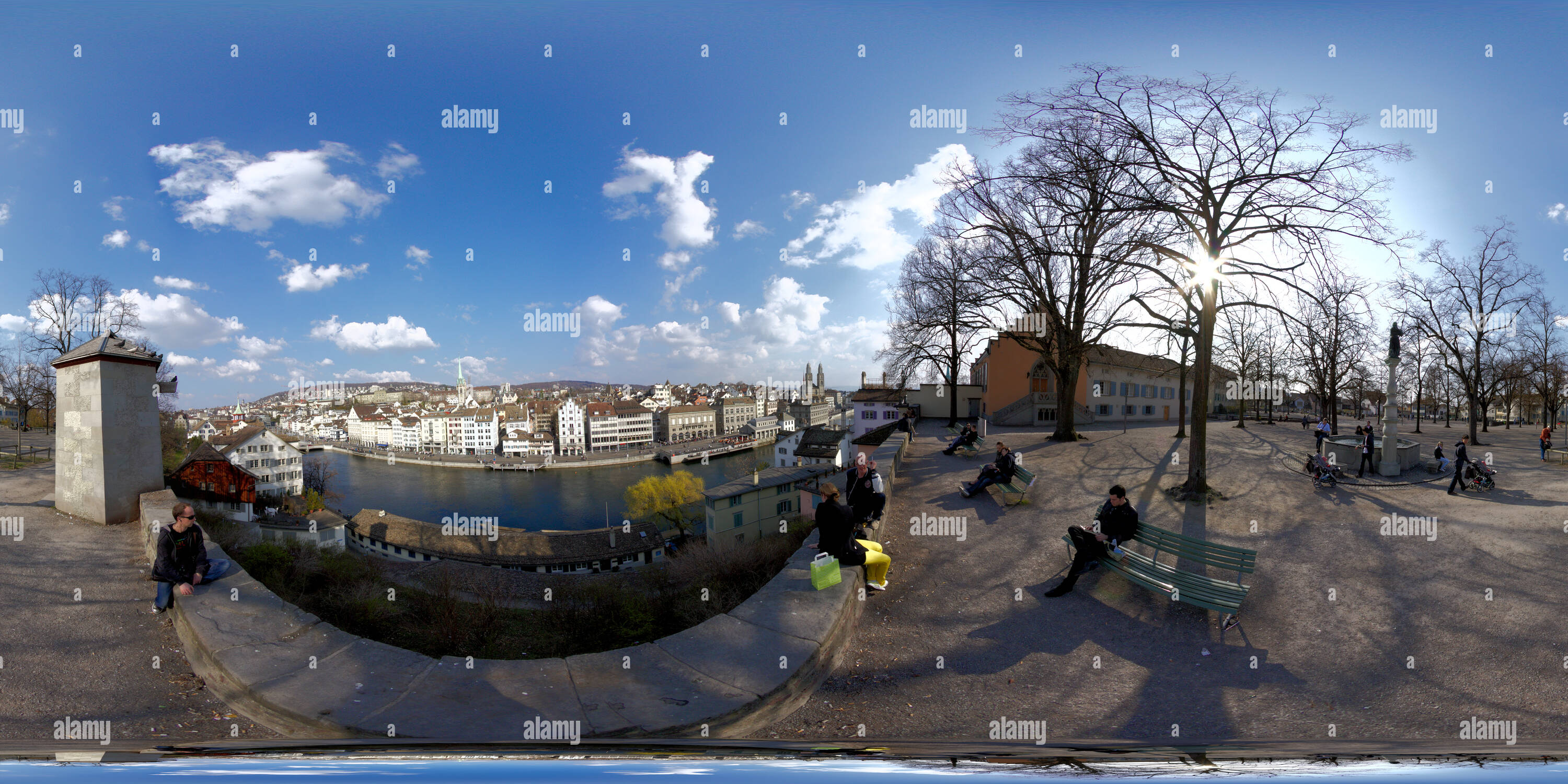 360° view of View from Lindenhof hill, Zurich, Switzerland - Alamy