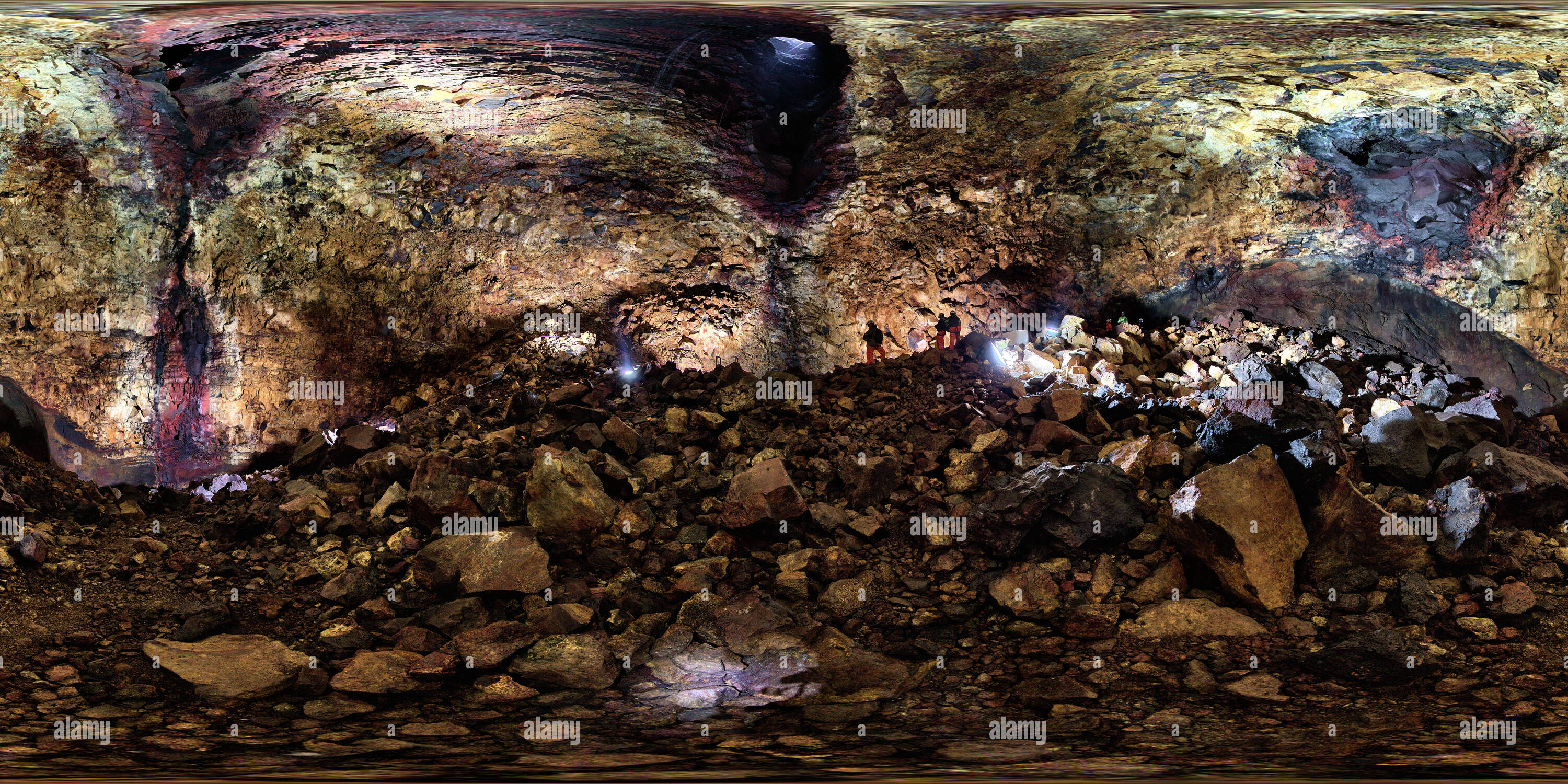 360° view of Inside the Volcano - Alamy