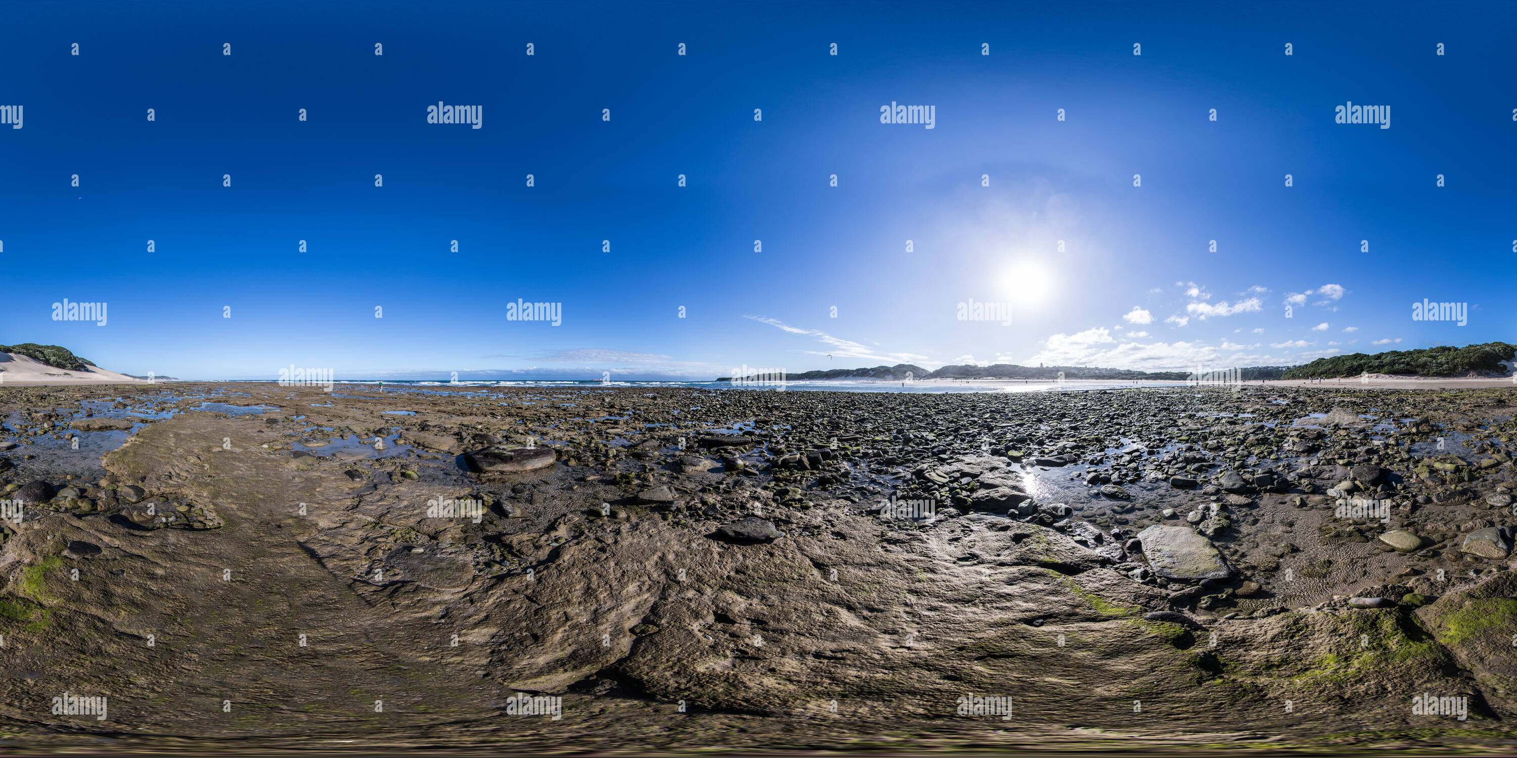360° view of Rockpool at Nahoon Beach - Alamy