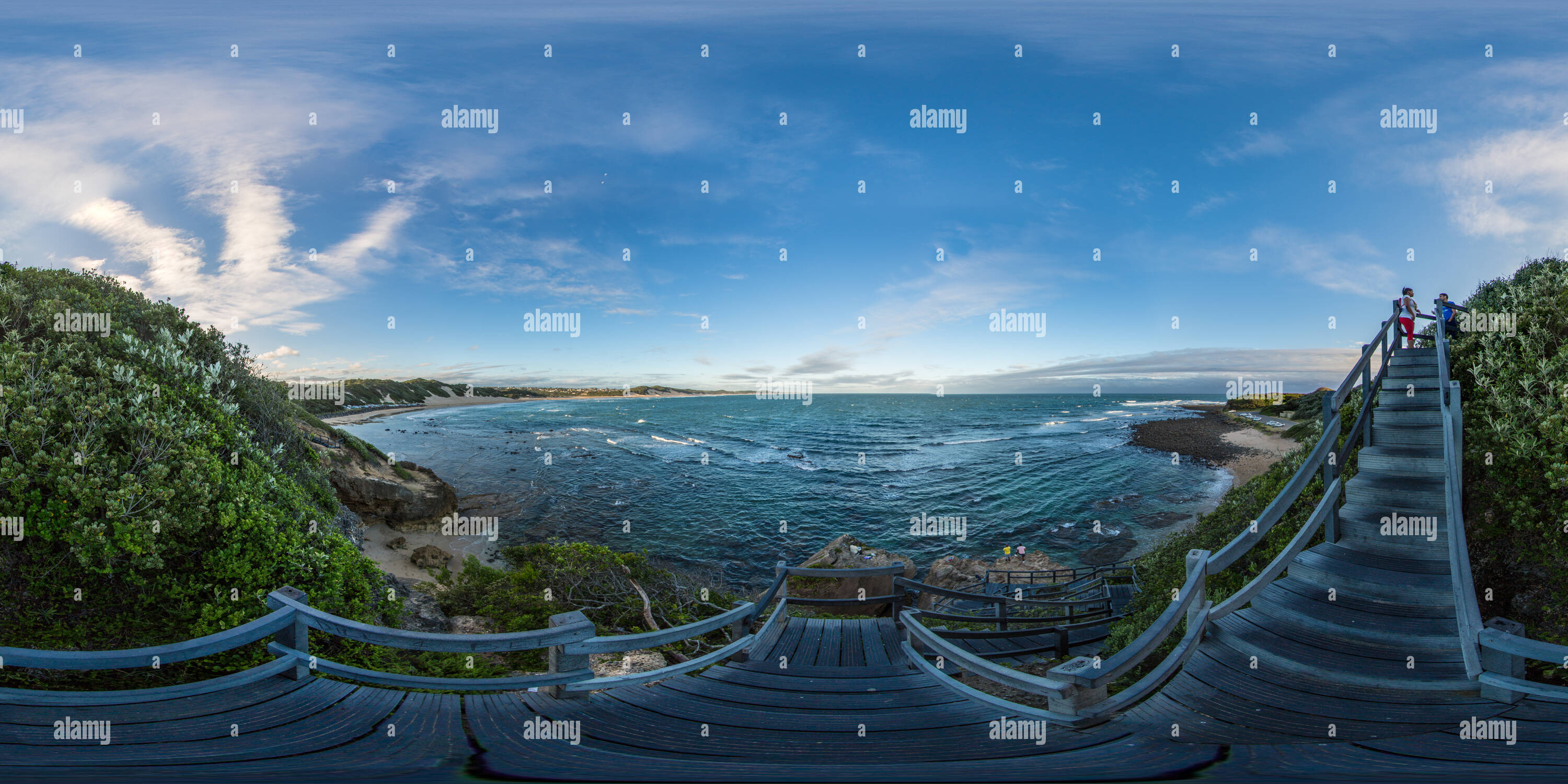 360° view of Sunset over Nahoon beach - Alamy