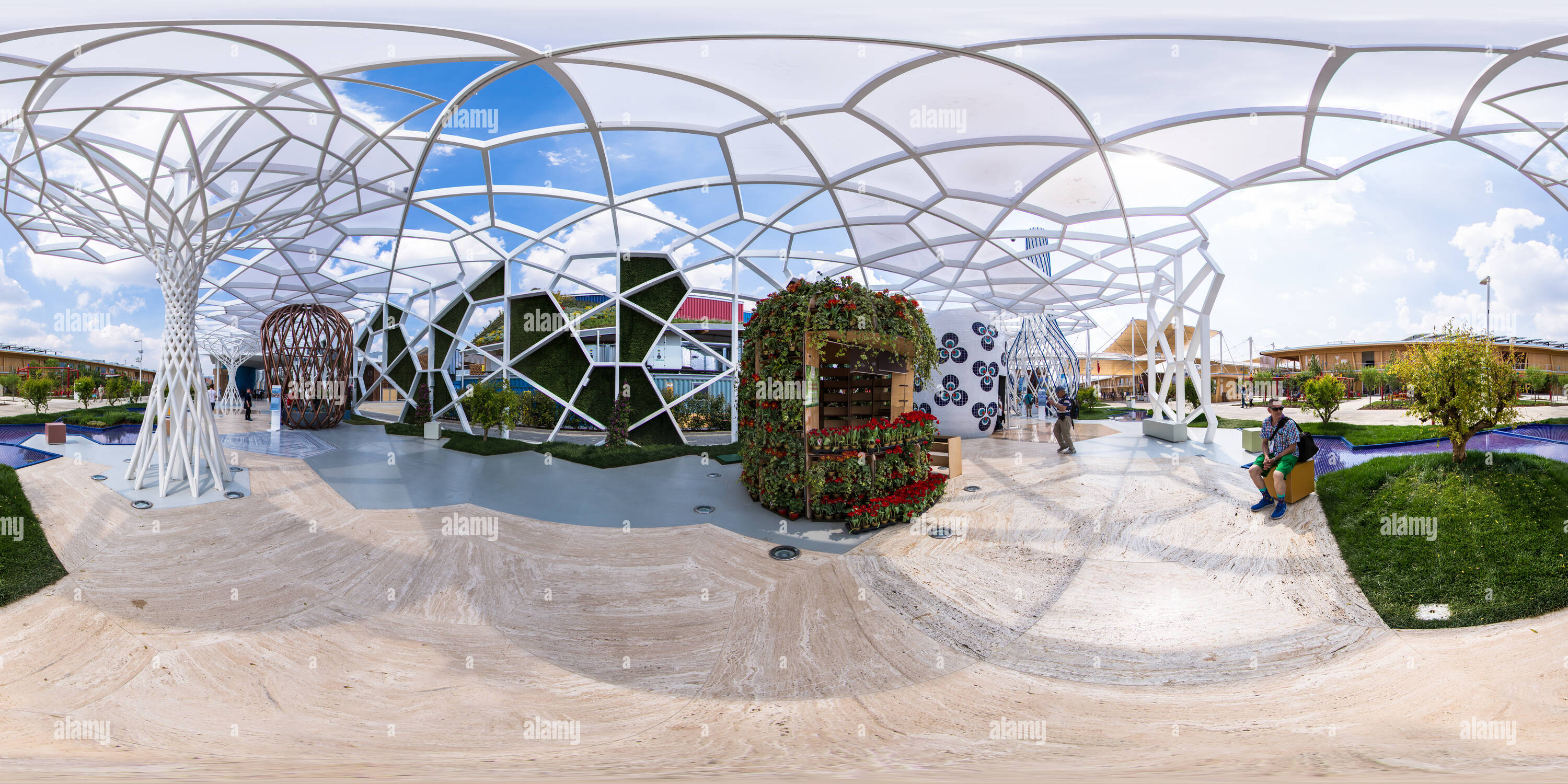 360° view of Milan Expo 2015: Turkish Pavilion - Alamy