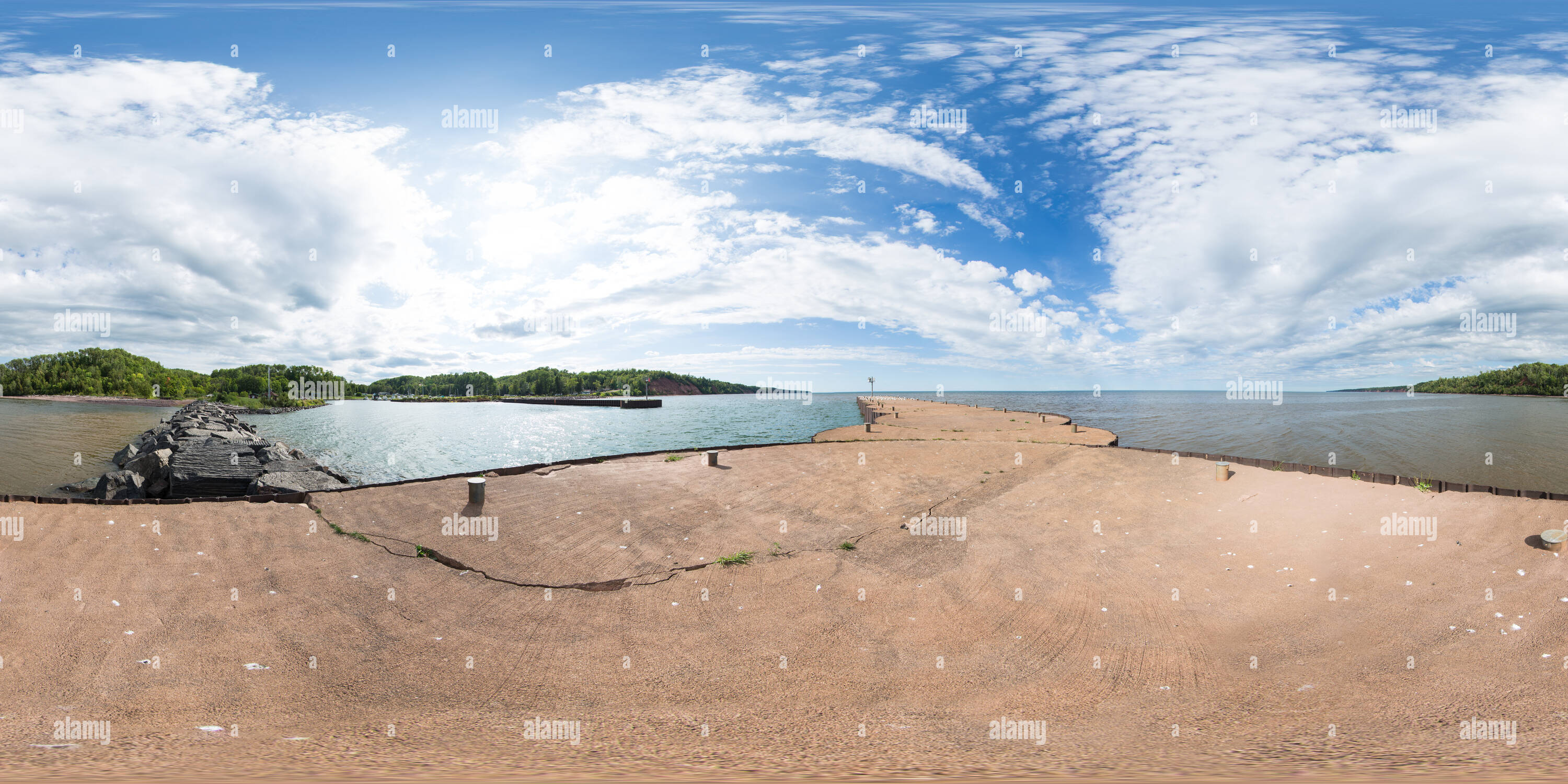 360° view of Saxon Harbor, WI - Alamy
