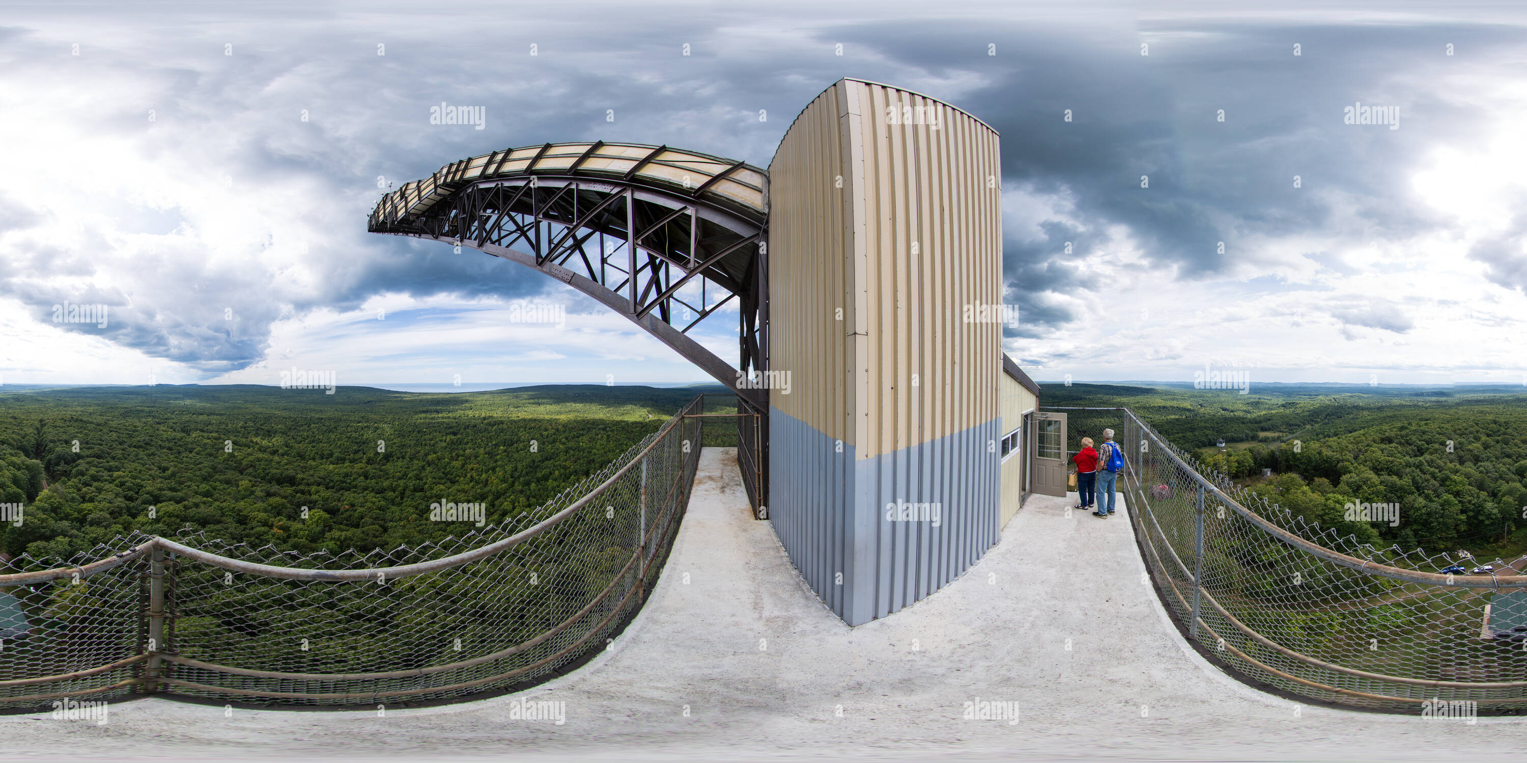 360° view of Copper peak,MI, lookout - Alamy