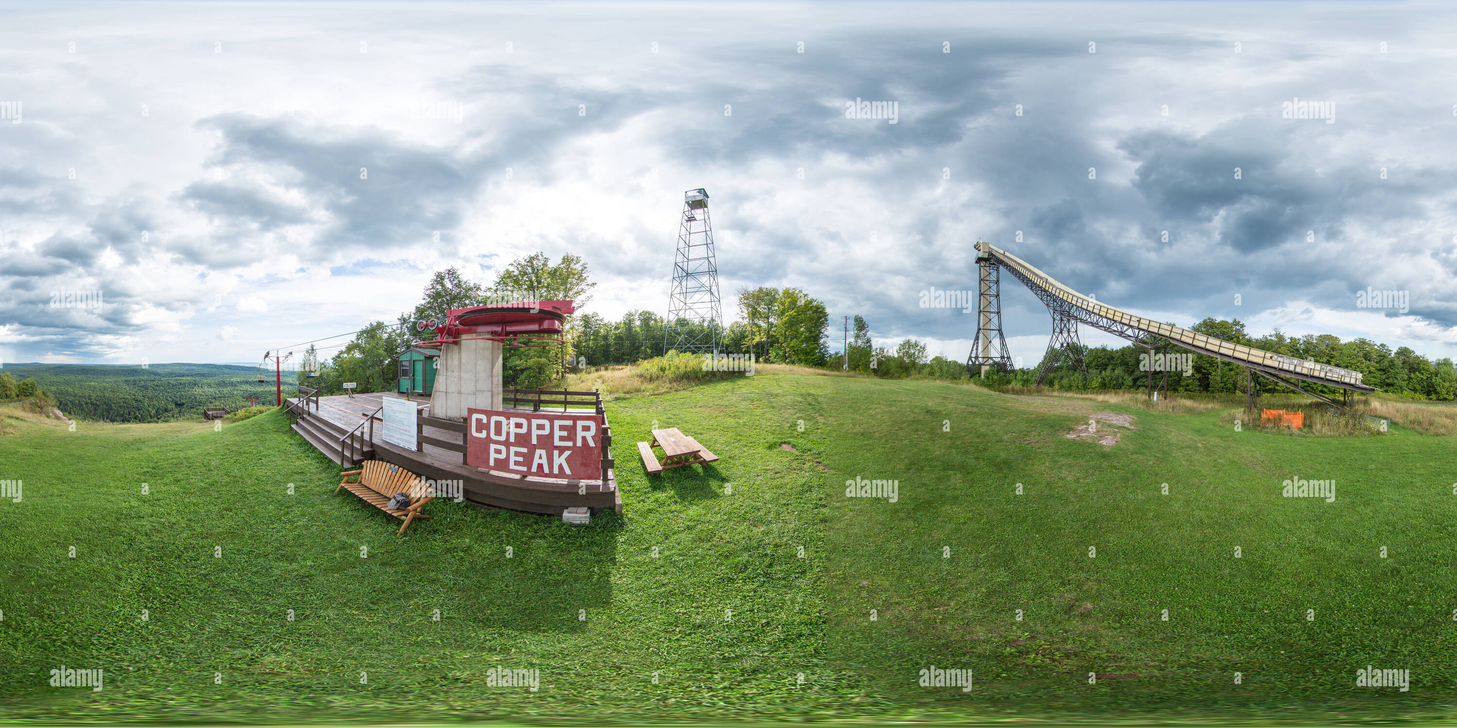 360° view of Copper peak, Michigan - Alamy